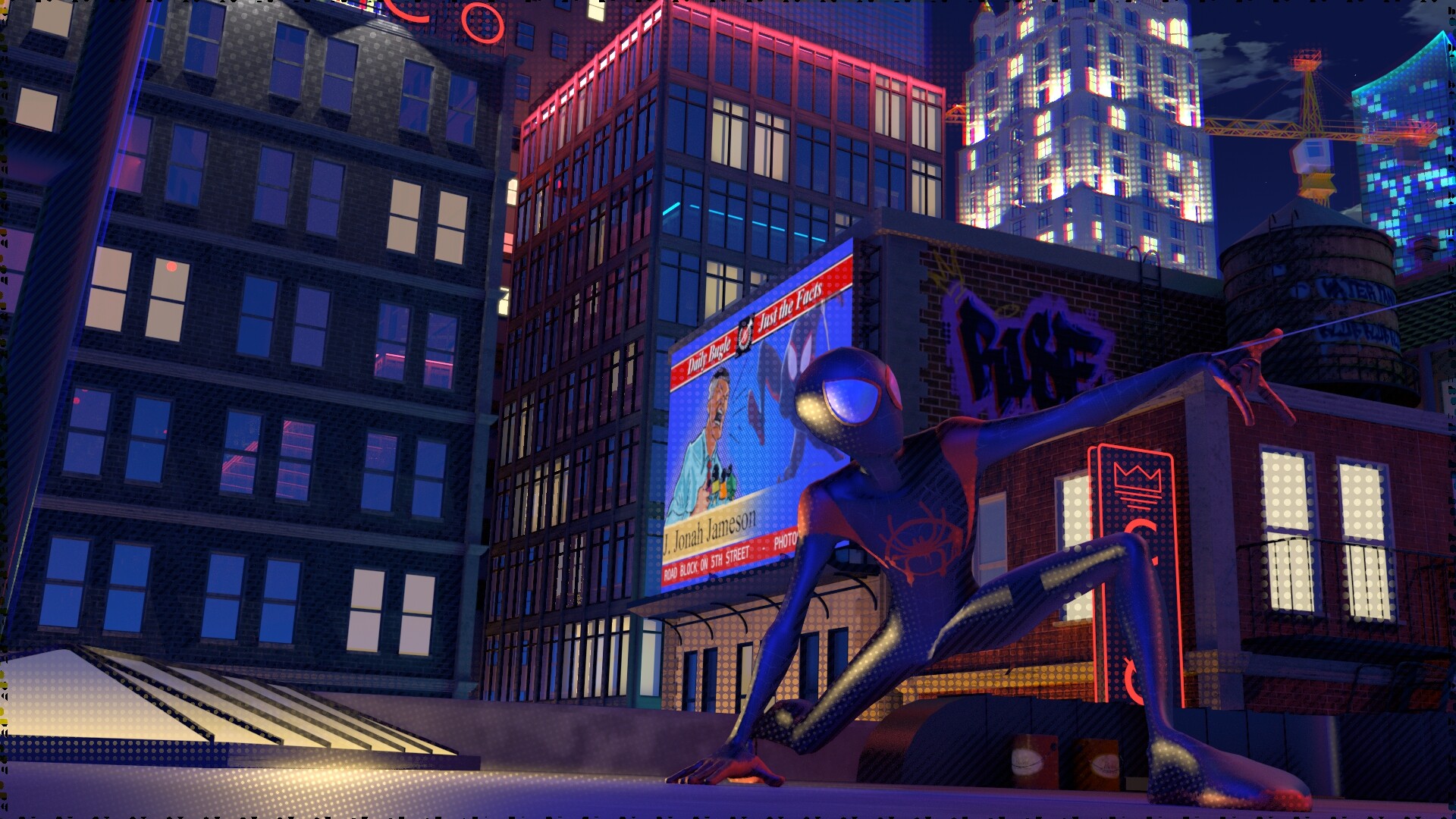 ArtStation - Spiderman Into The Spiderverse Inspired project