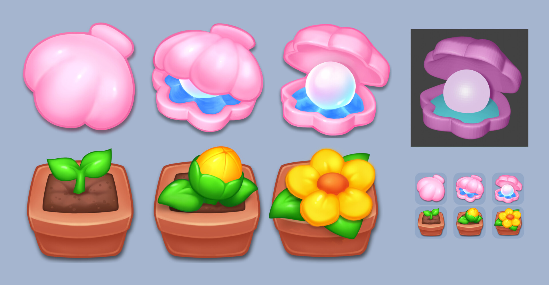 ArtStation - Test task: Match-3 icons