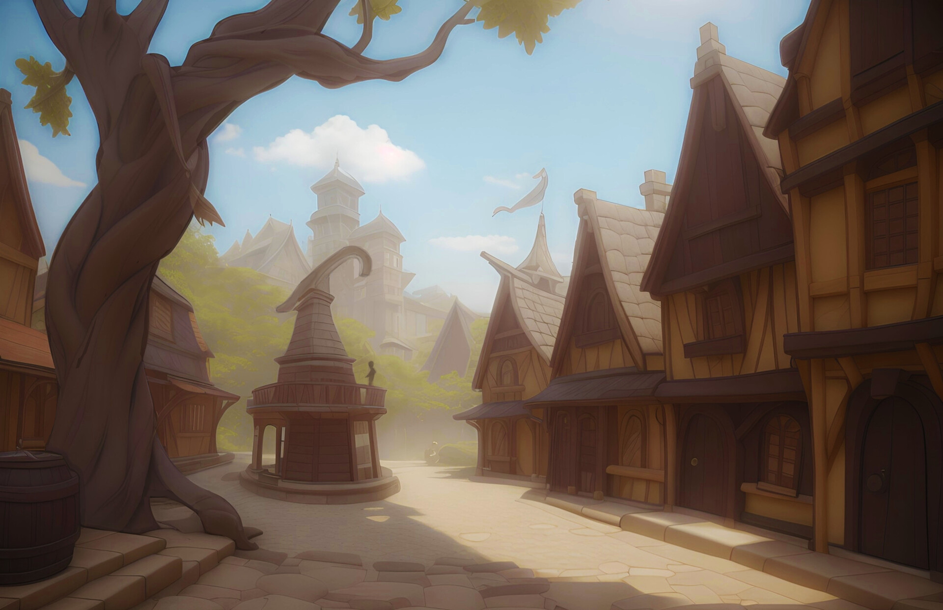 ArtStation - Medieval Town Environment Design