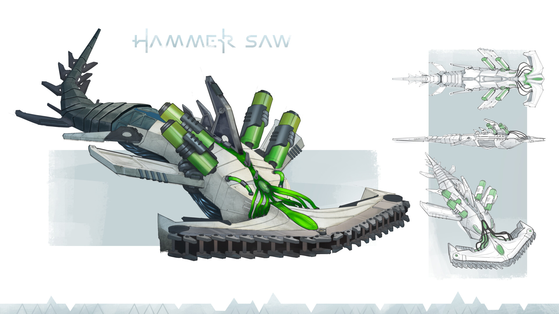 ArtStation - HAMMER - SAW | MECH DESIGN
