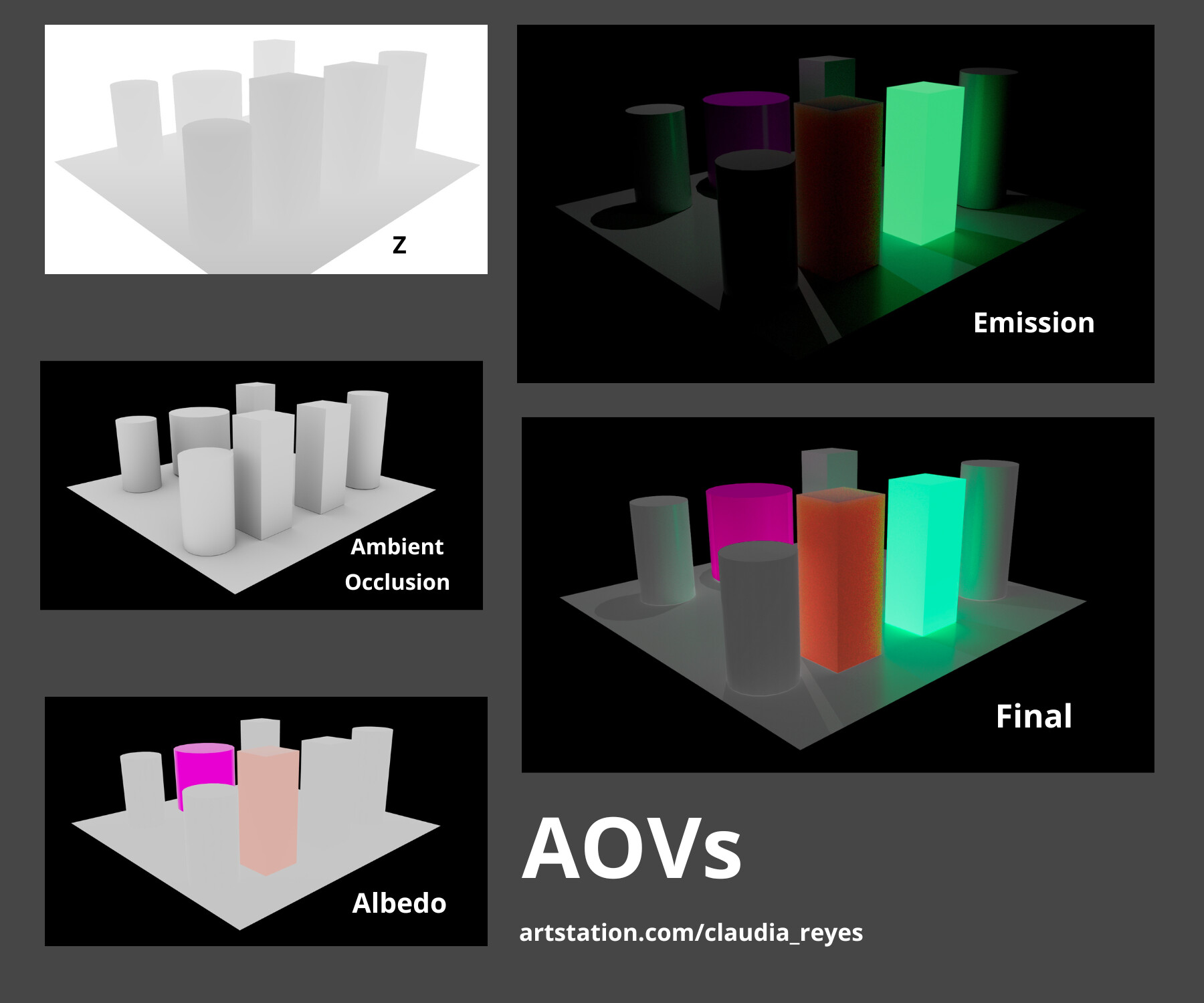 ArtStation - AOVs - Render Practice