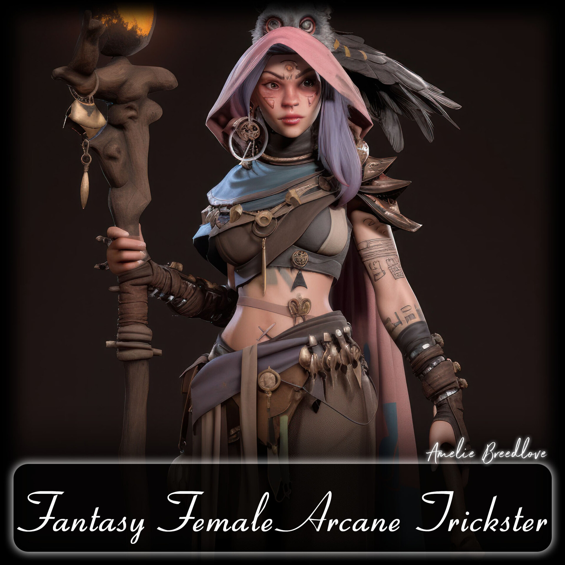 ArtStation - 200 Fantasy Female Arcane Trickster Reference Pack | 4K | v.126