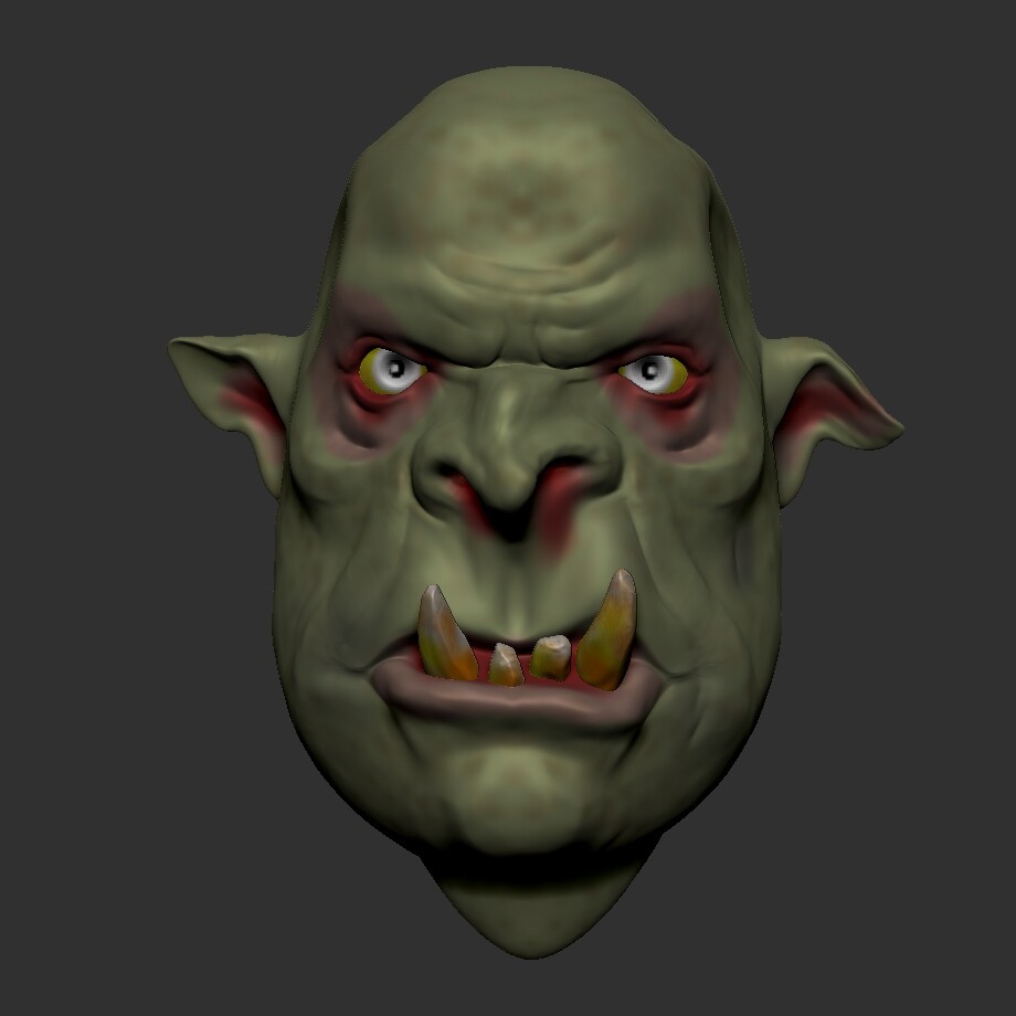 ArtStation - Orc Sculpt & polypaint
