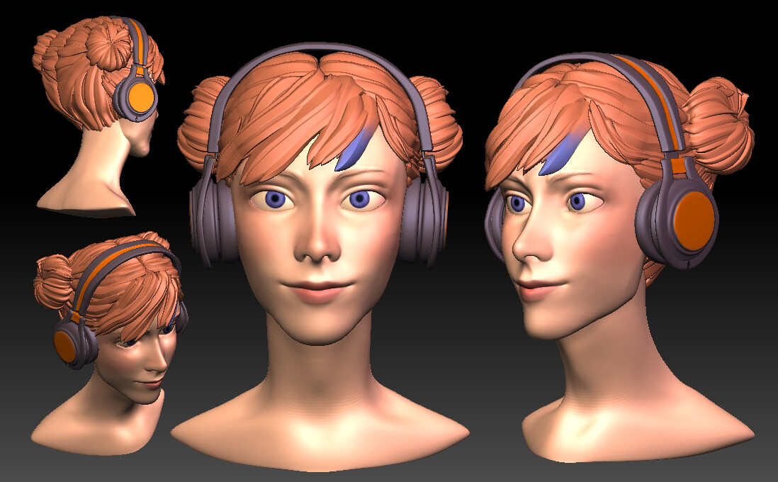 ArtStation - OC head sculpt