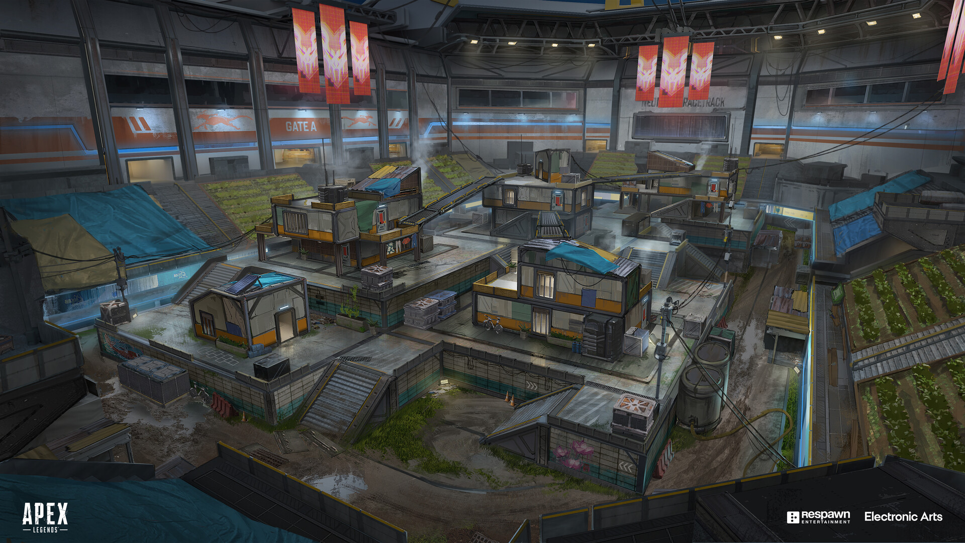 Zack Lee - Apex Legends - E-District Concept Art