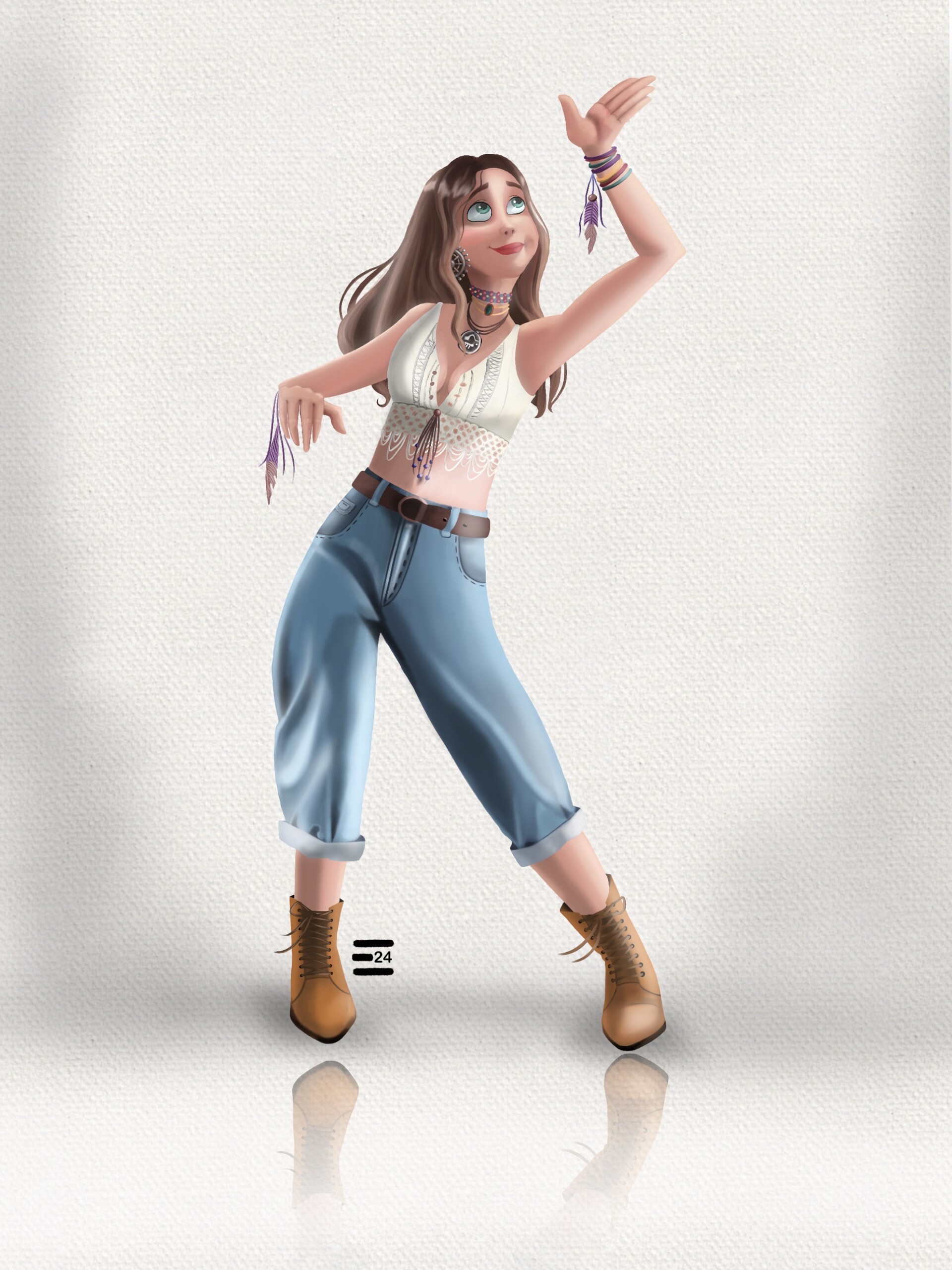 ArtStation - Beautiful gypsy girl