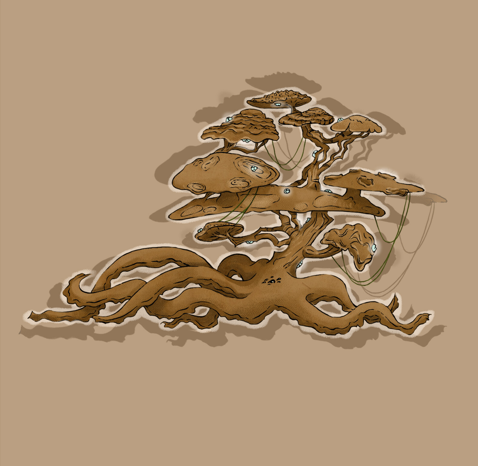 ArtStation - Big scary wood Shroom