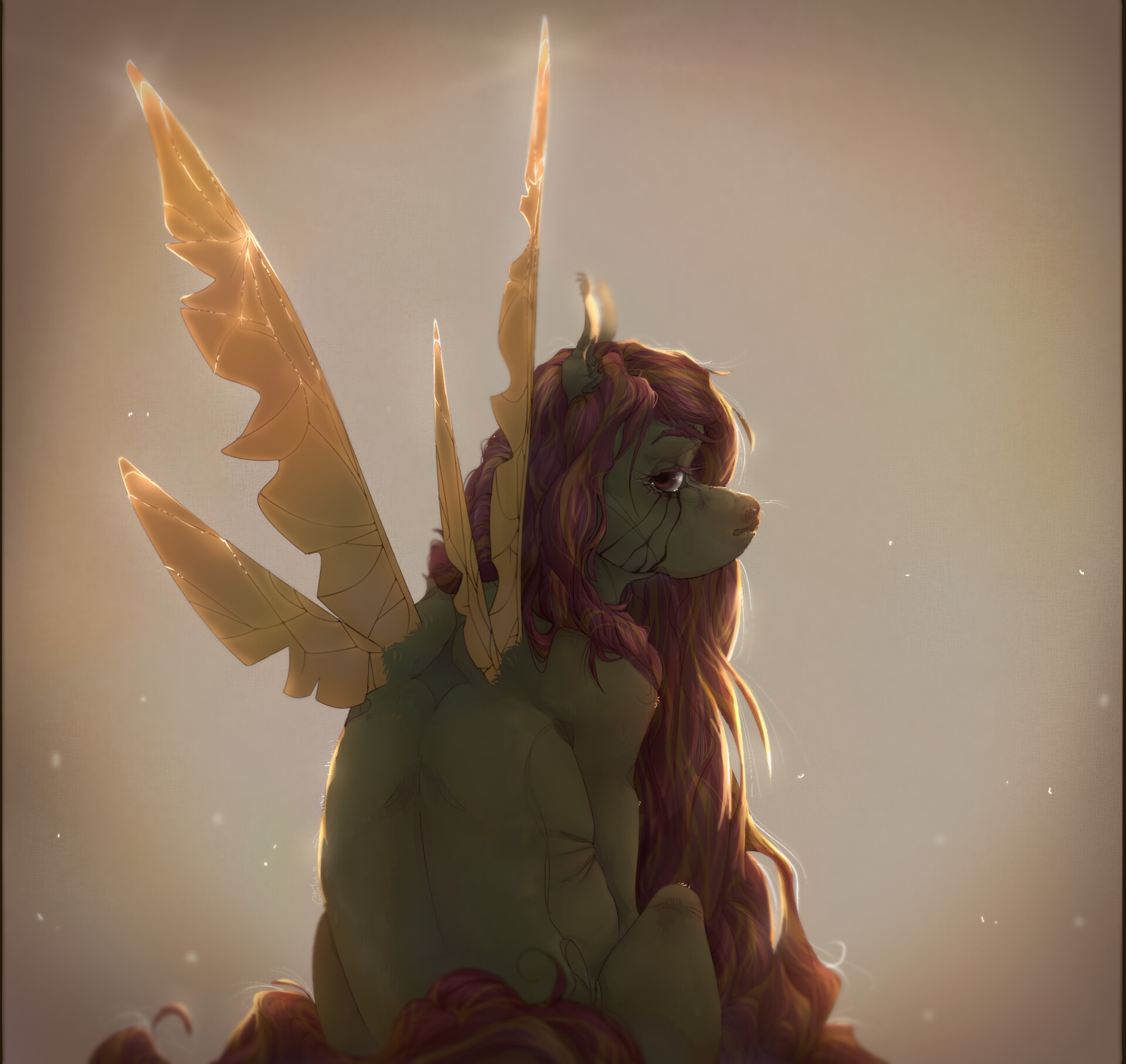 ArtStation - OC illustration with a simple background