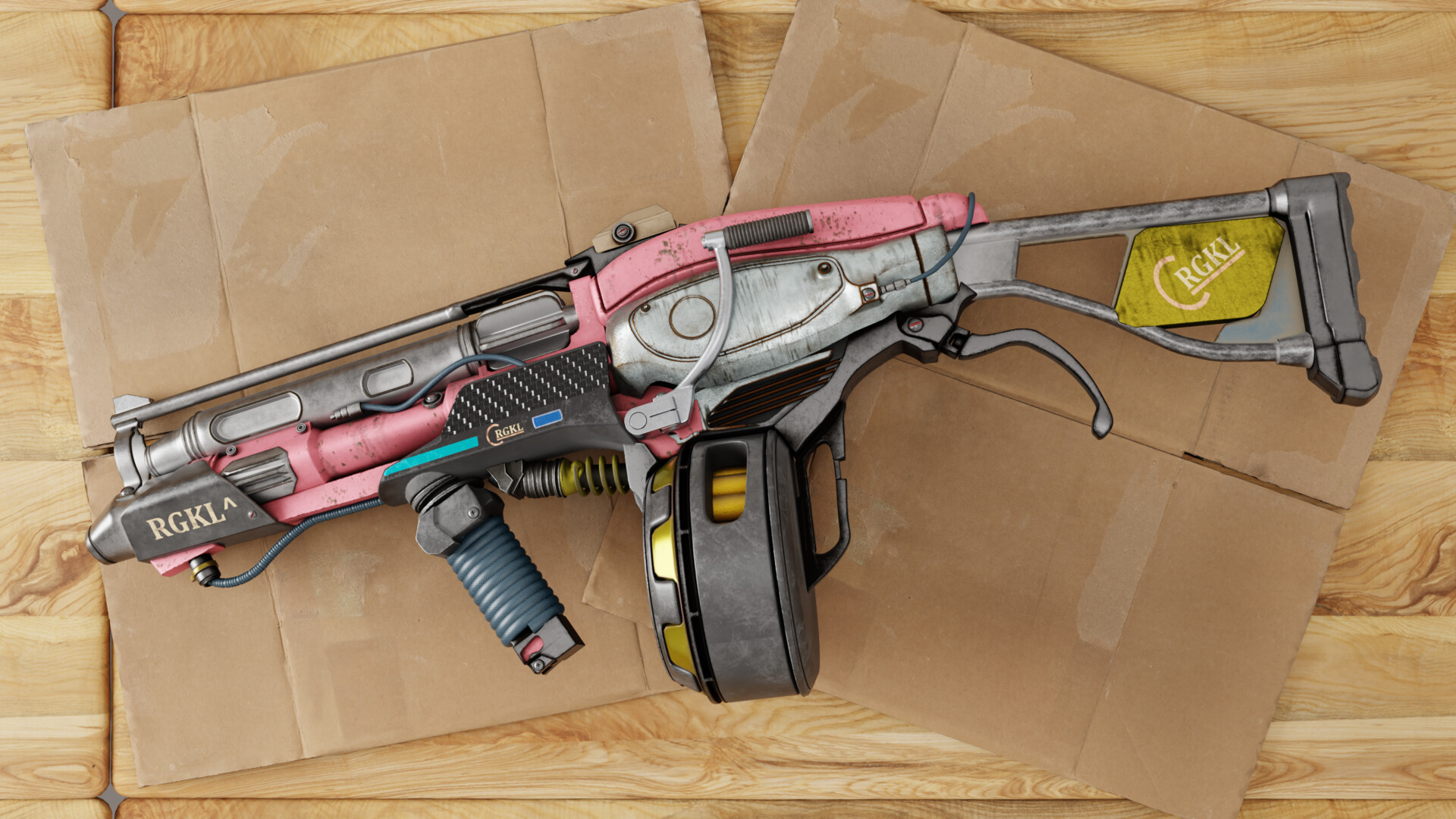 ArtStation - shotgun modeling.