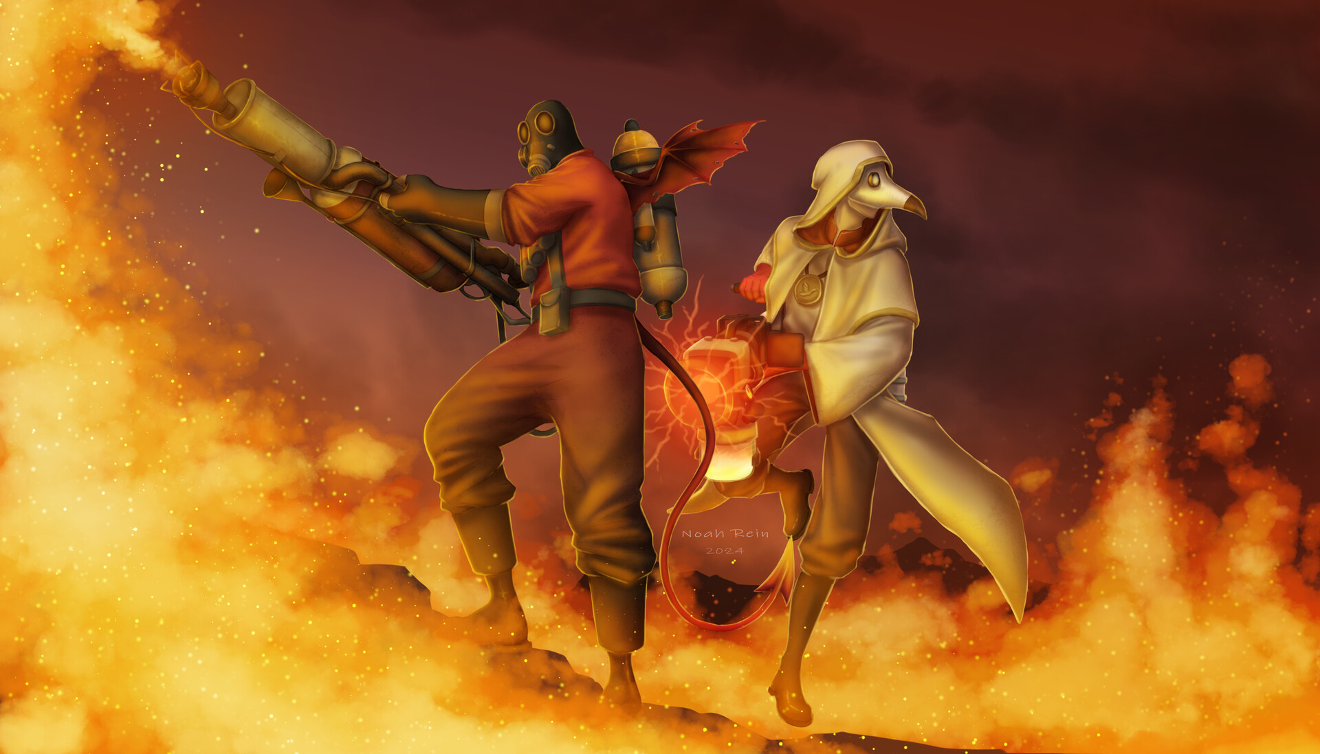 ArtStation - Fire Duo