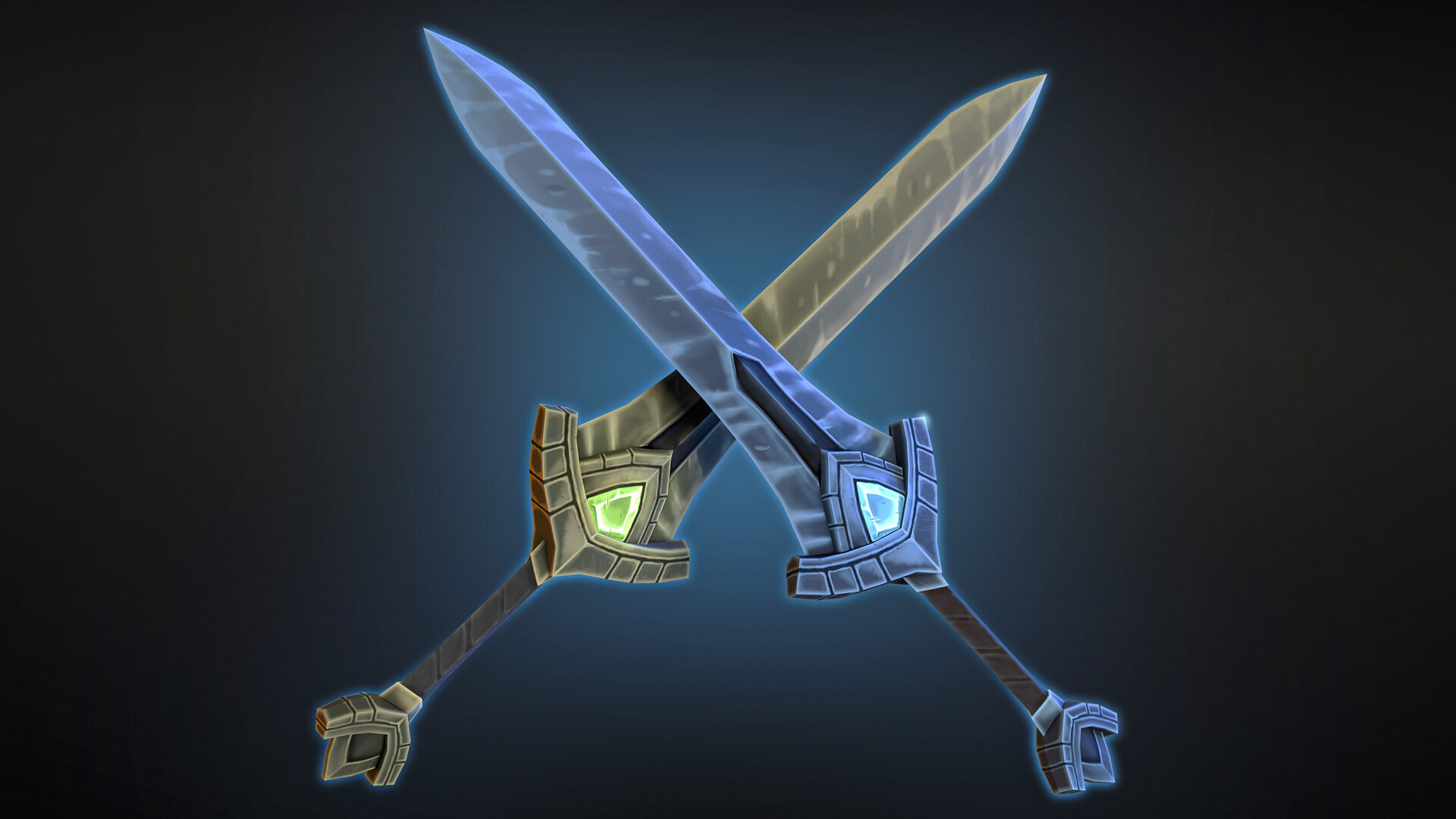 ArtStation - Stylized hand painted sword