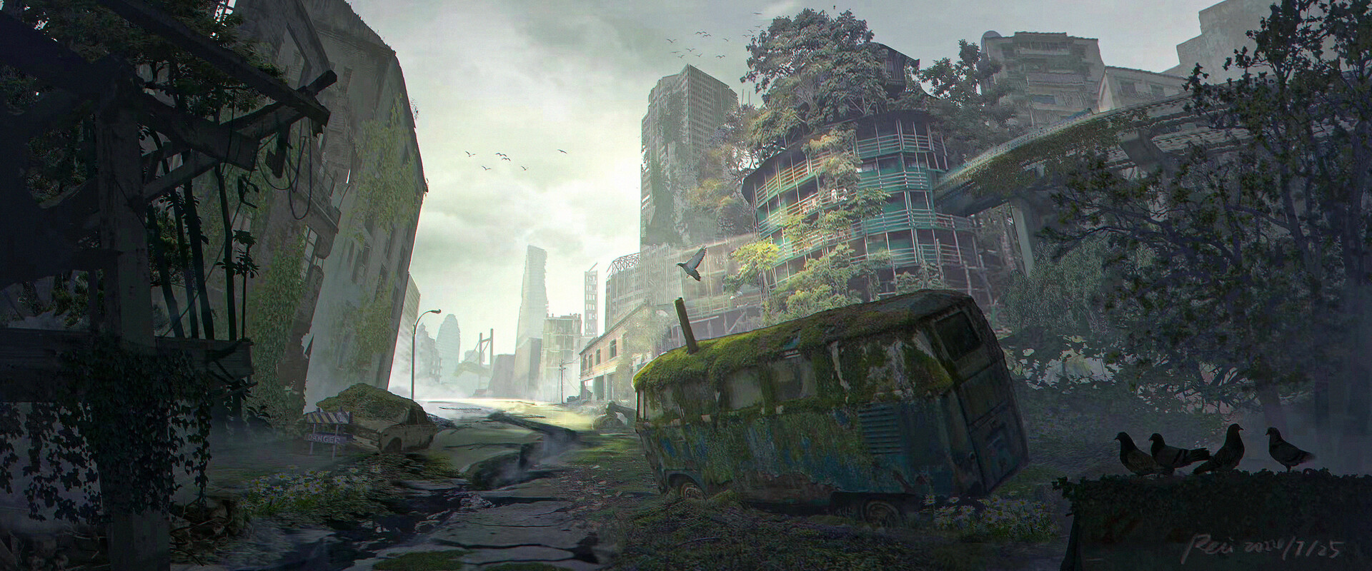 ArtStation - Run-down city 概念设计