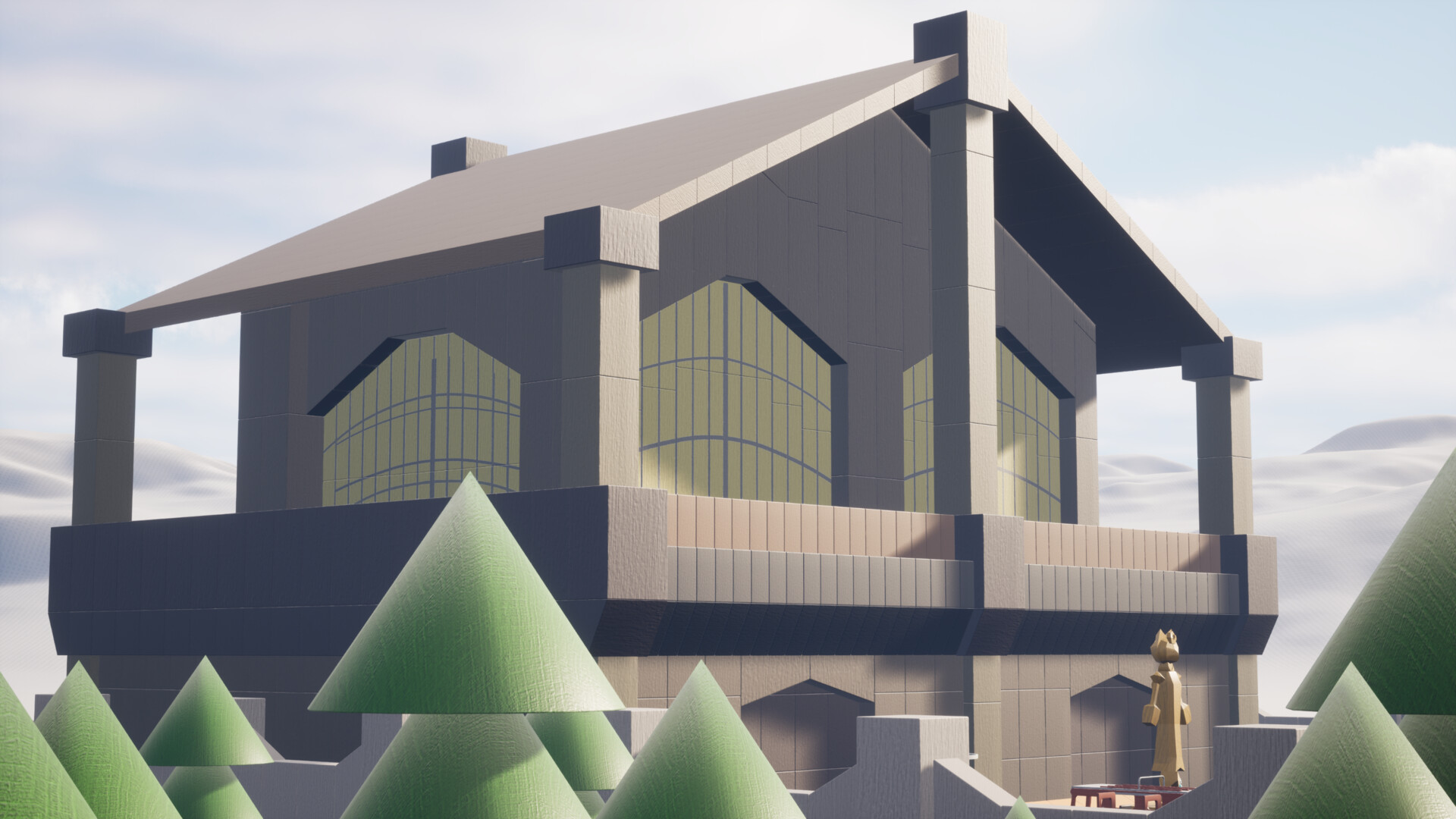 ArtStation - Wooden Block Scene