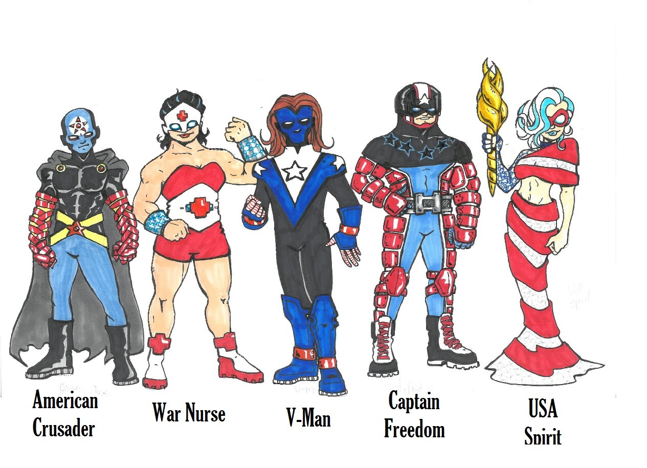 ArtStation - Public Domain Hero redesigns