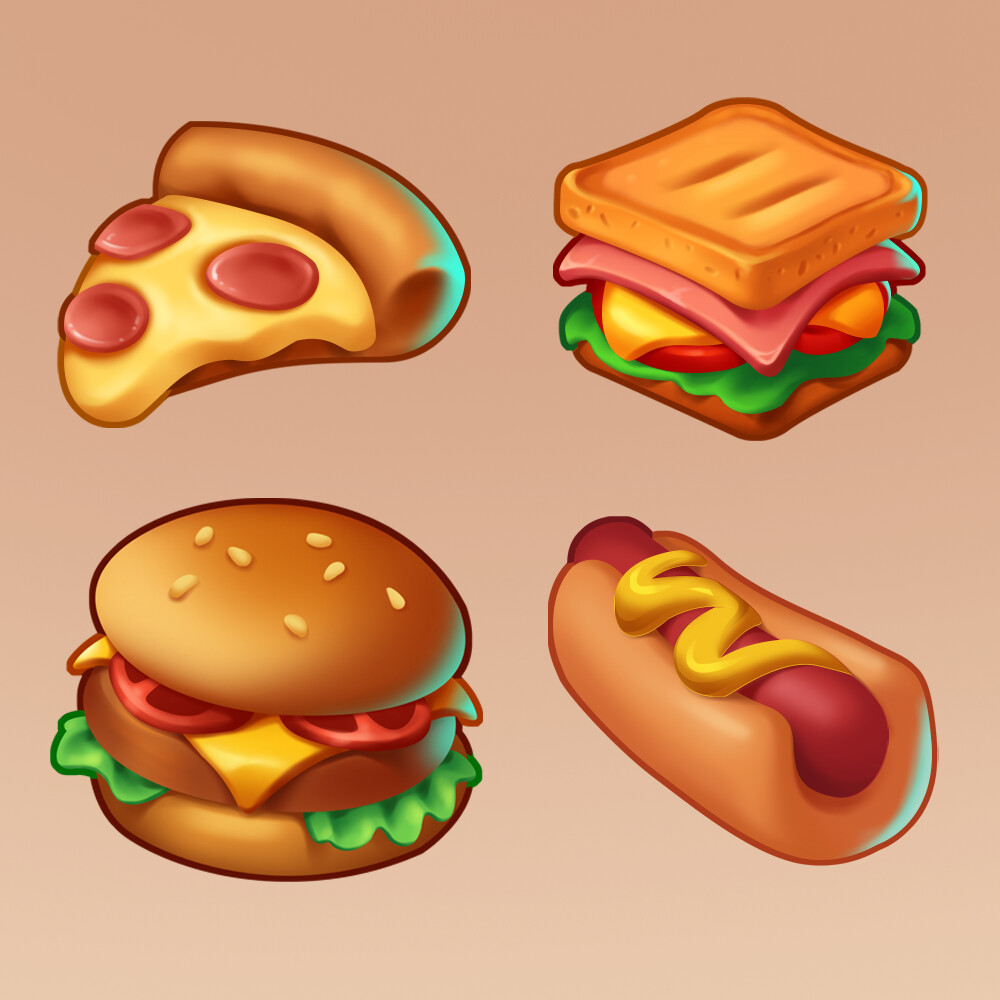ArtStation - Food icons set