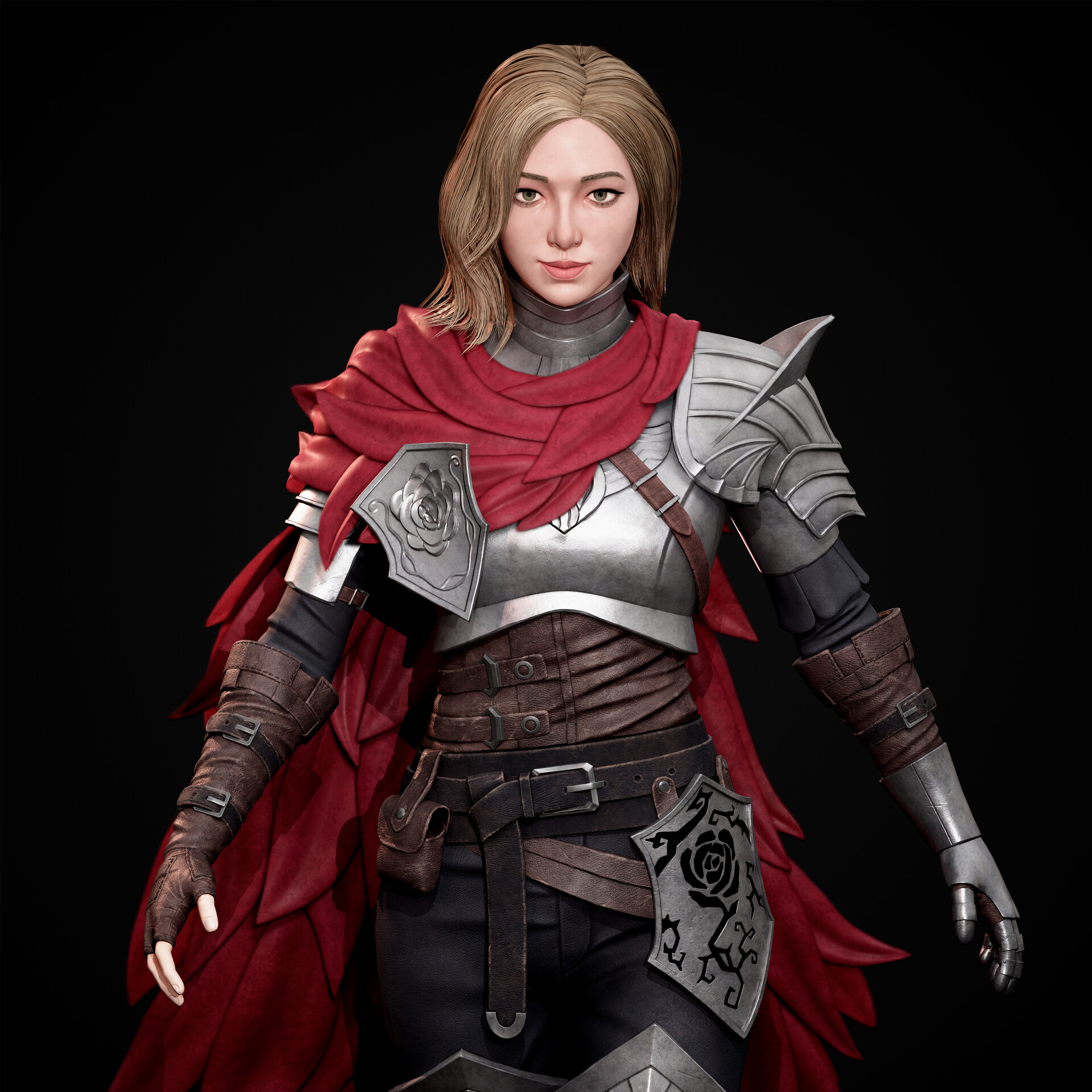ArtStation - Rose Warrior - Real Time