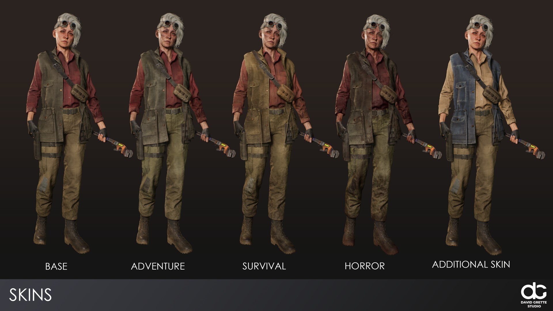 DAVID GRETTE STUDIO - Adventure Character Sarah - Adventure Characters ...