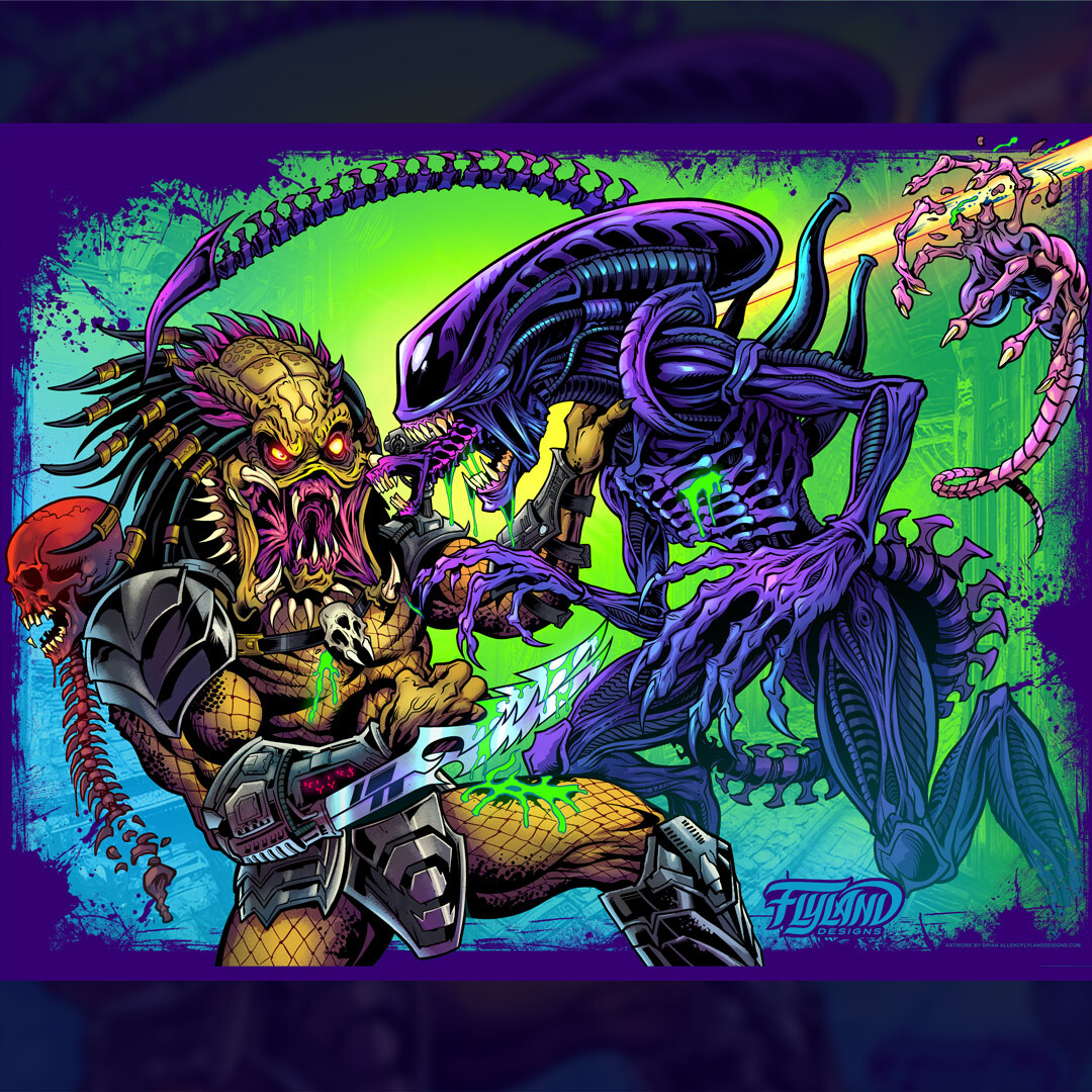 ArtStation - Alien Vs. Predator Tribute