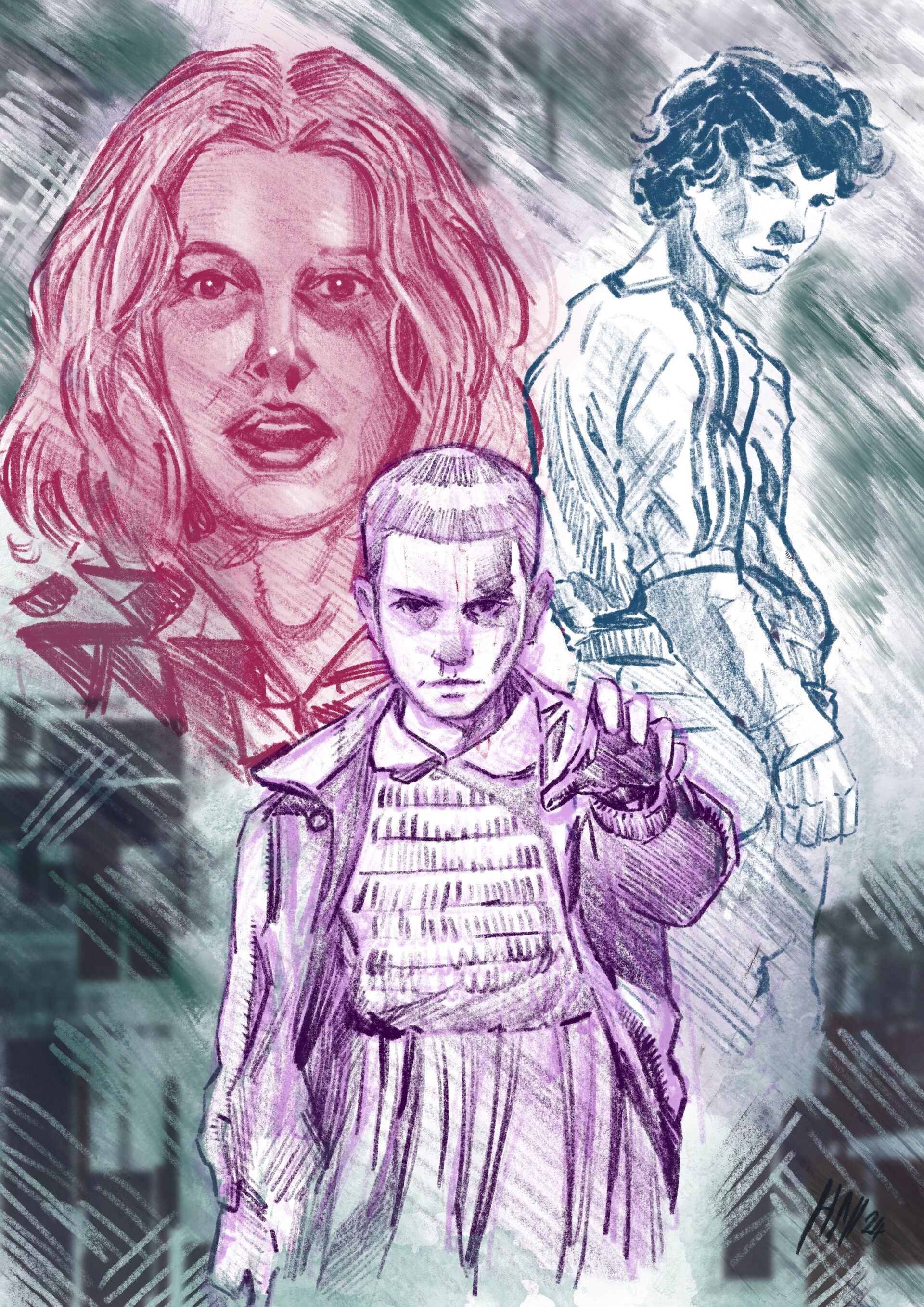 The Art of Steven Hall - Eleven (Stranger Things)