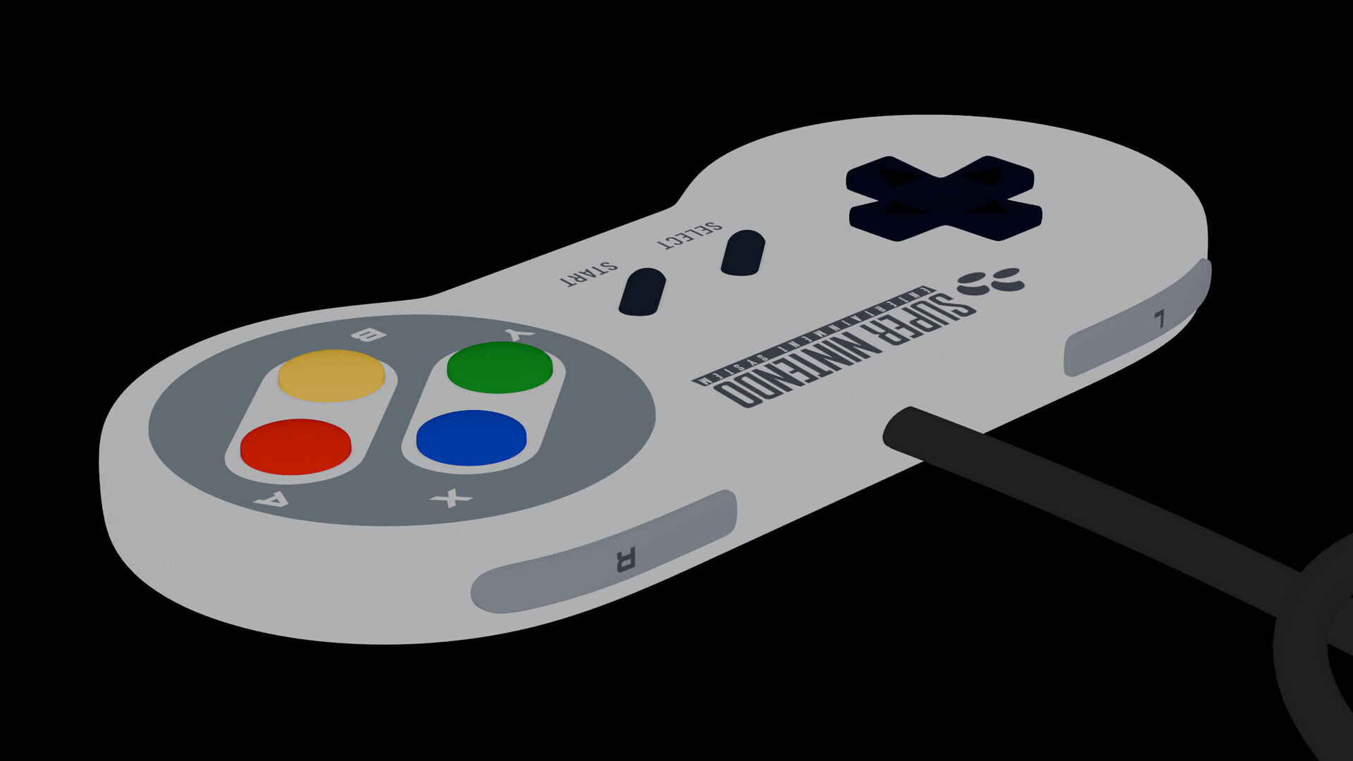 Fran Castillo - SNES Controller Realtime VFX + Realistic Render