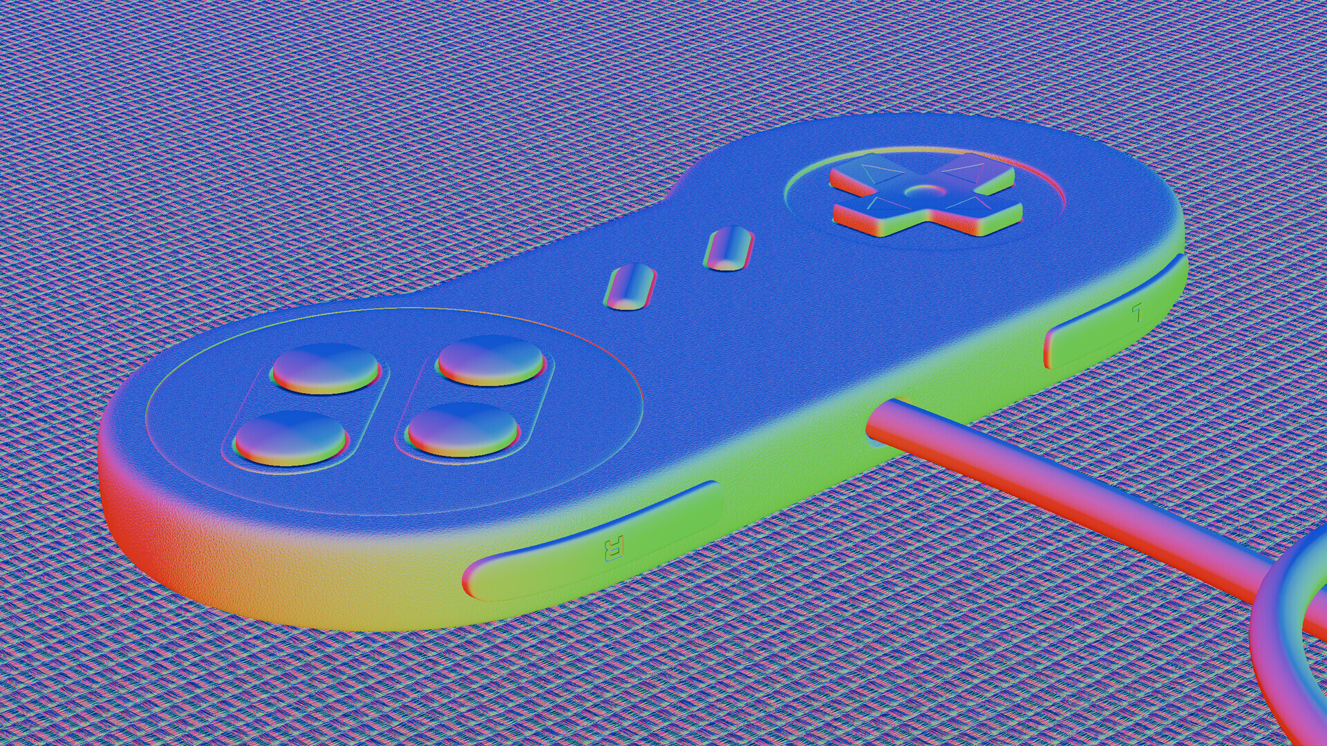 Fran Castillo - SNES Controller Realtime VFX + Realistic Render
