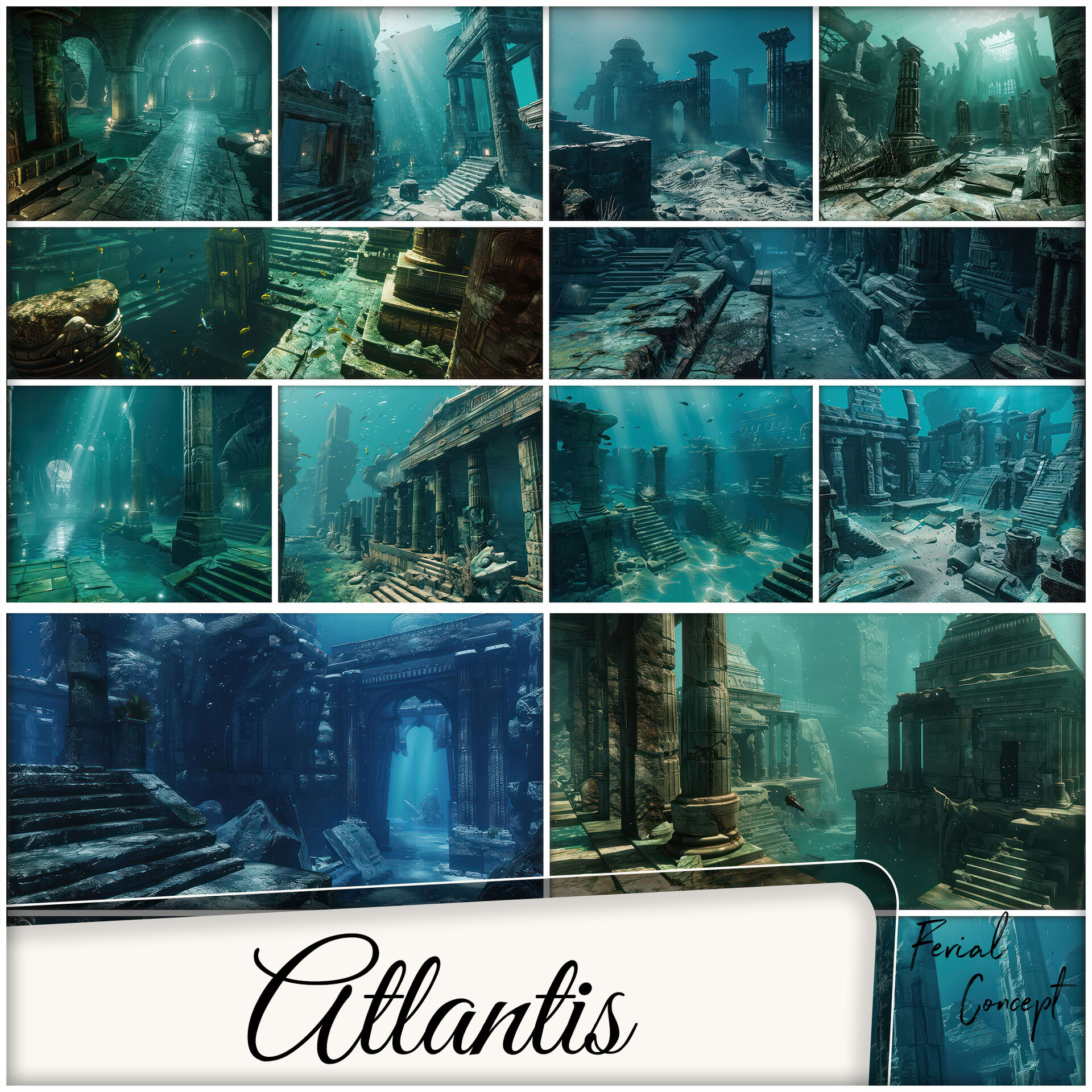Ferial Concept - 🔹210 Atlantis - Environment Concept Reference Image ...
