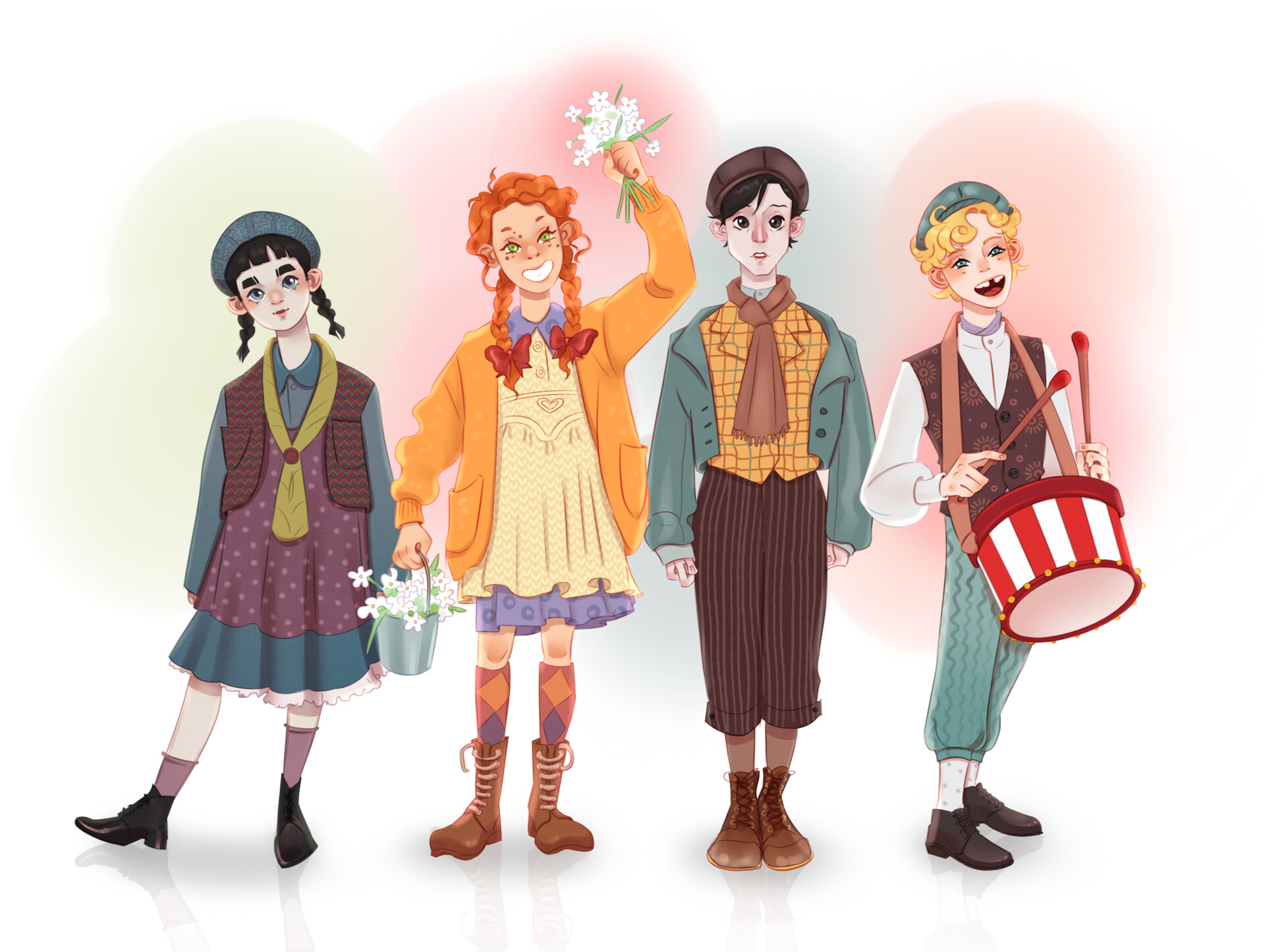 ArtStation - 19th Century Kids: Character Concept Design