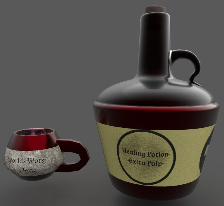 ArtStation - Healing Pot and Mug