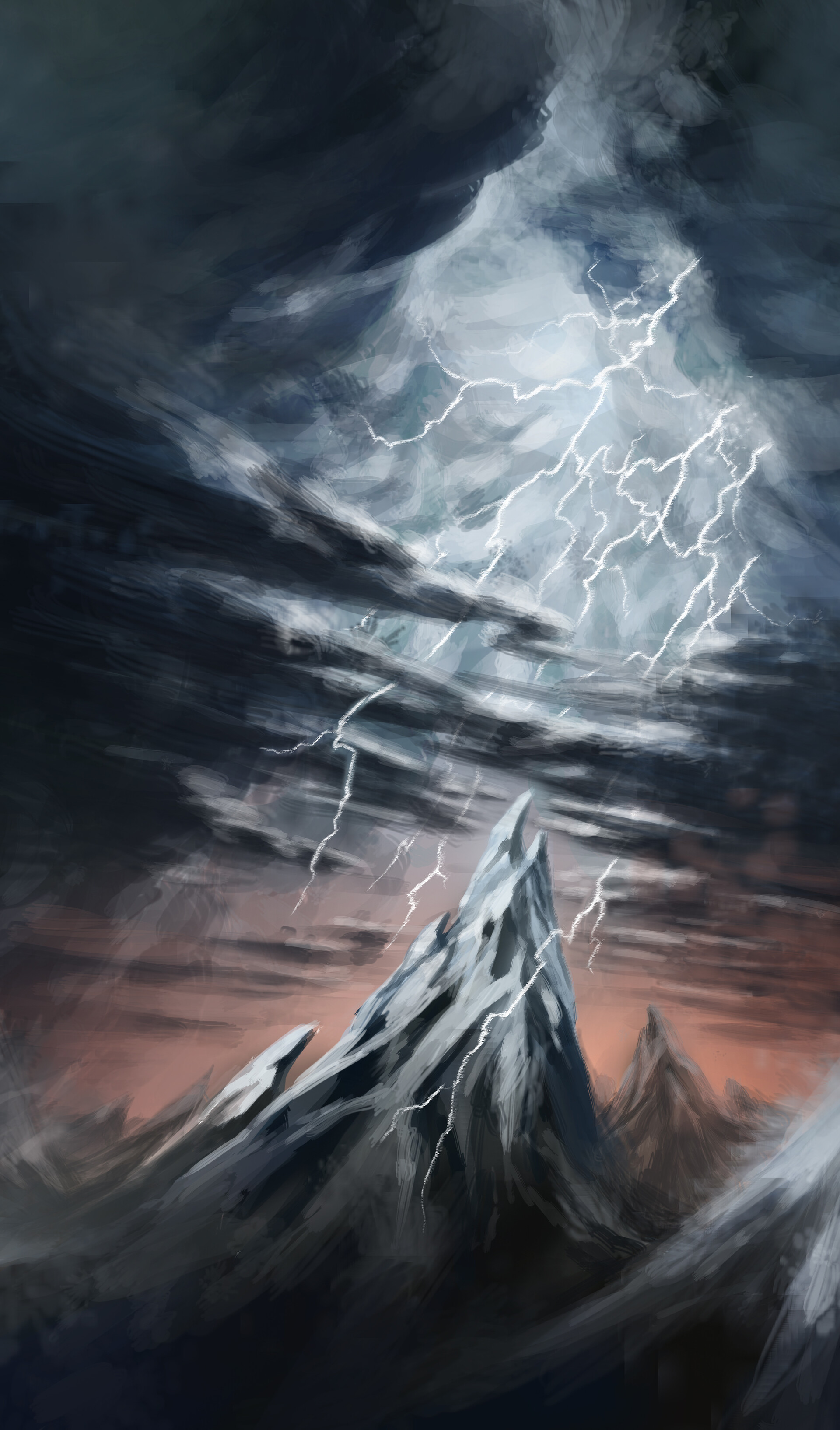 ArtStation - Thunder mountain