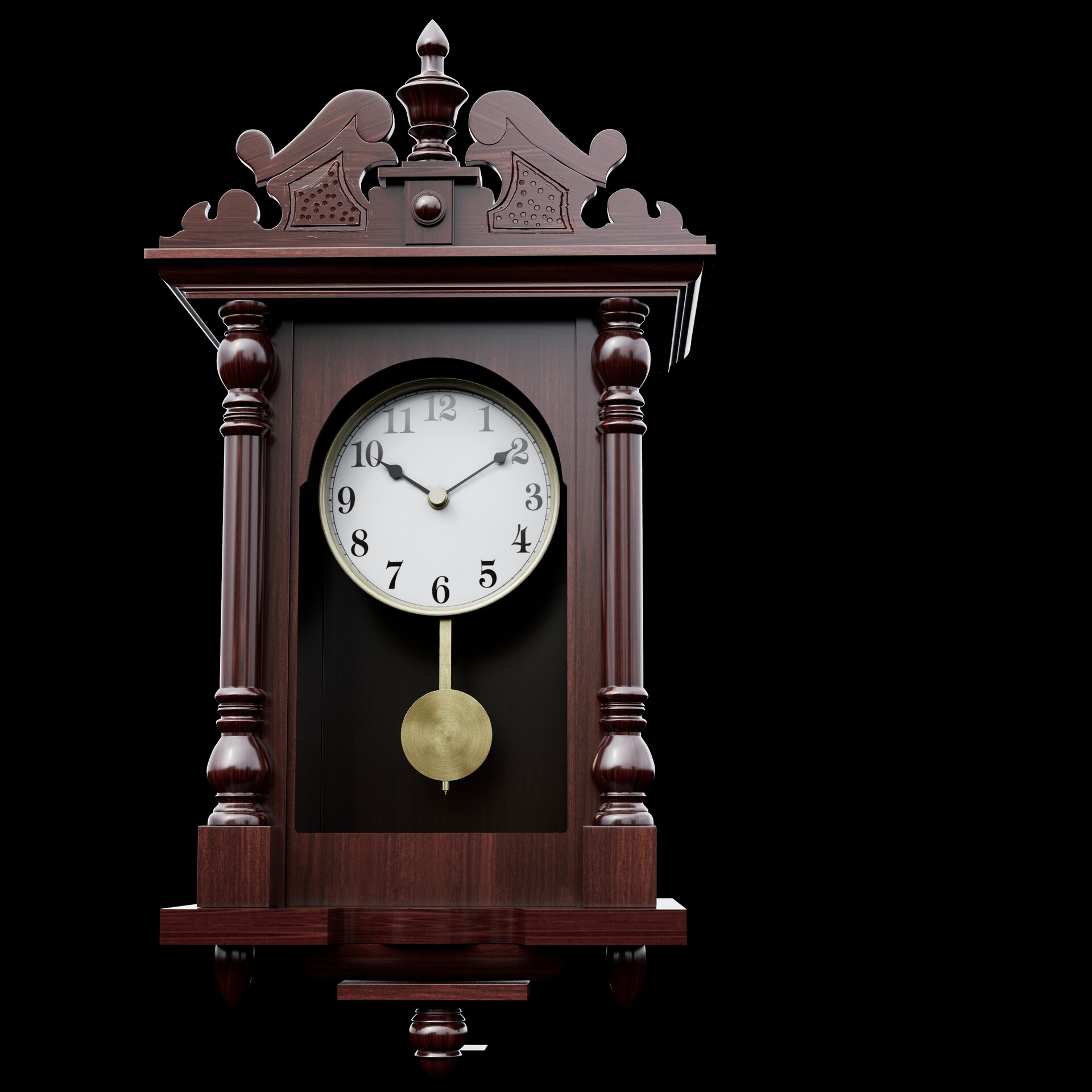 ArtStation - vintage wall clock || Modeling &texturing