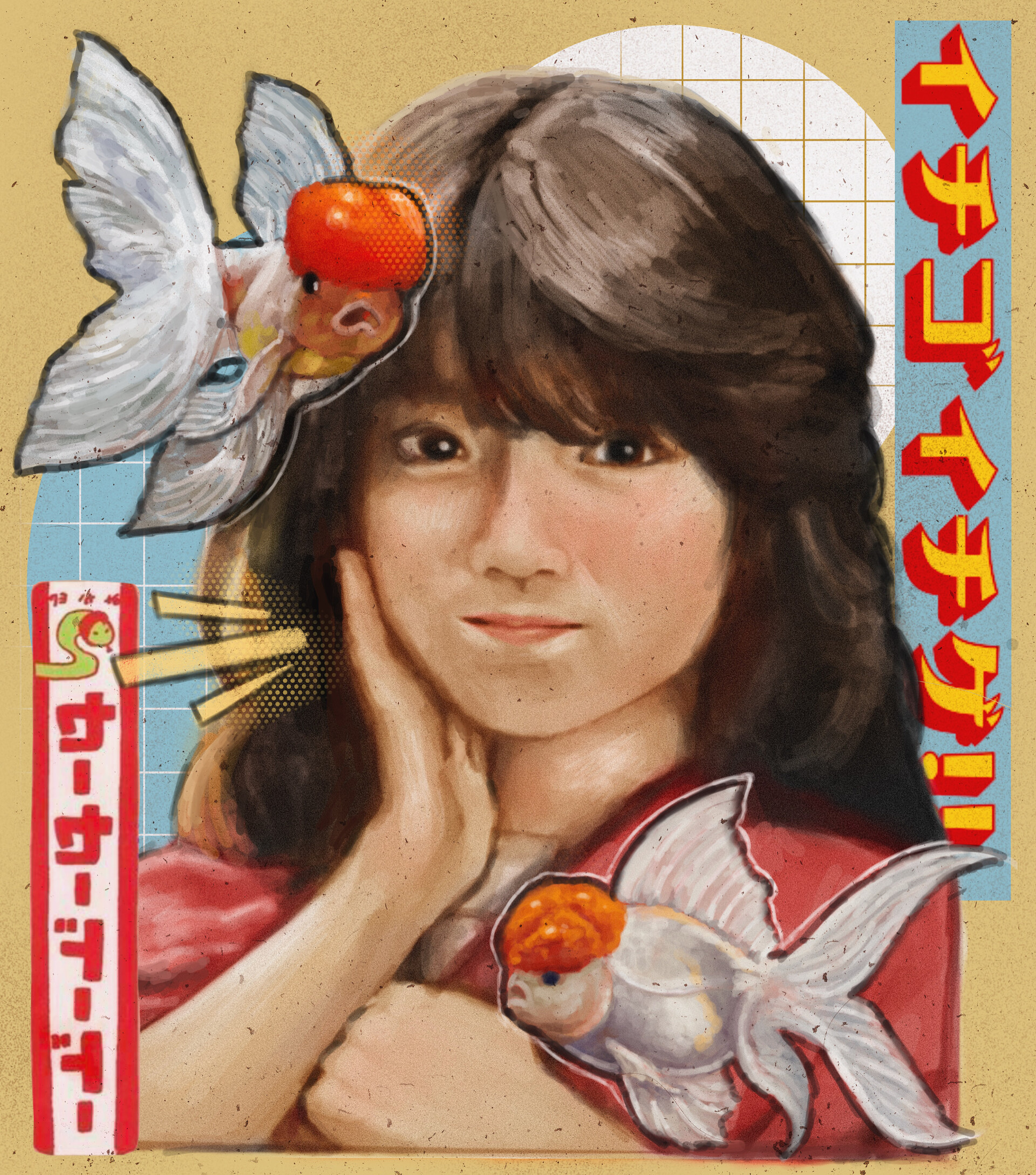 ArtStation - Akina Nakamori!! For my plate exhibition:))