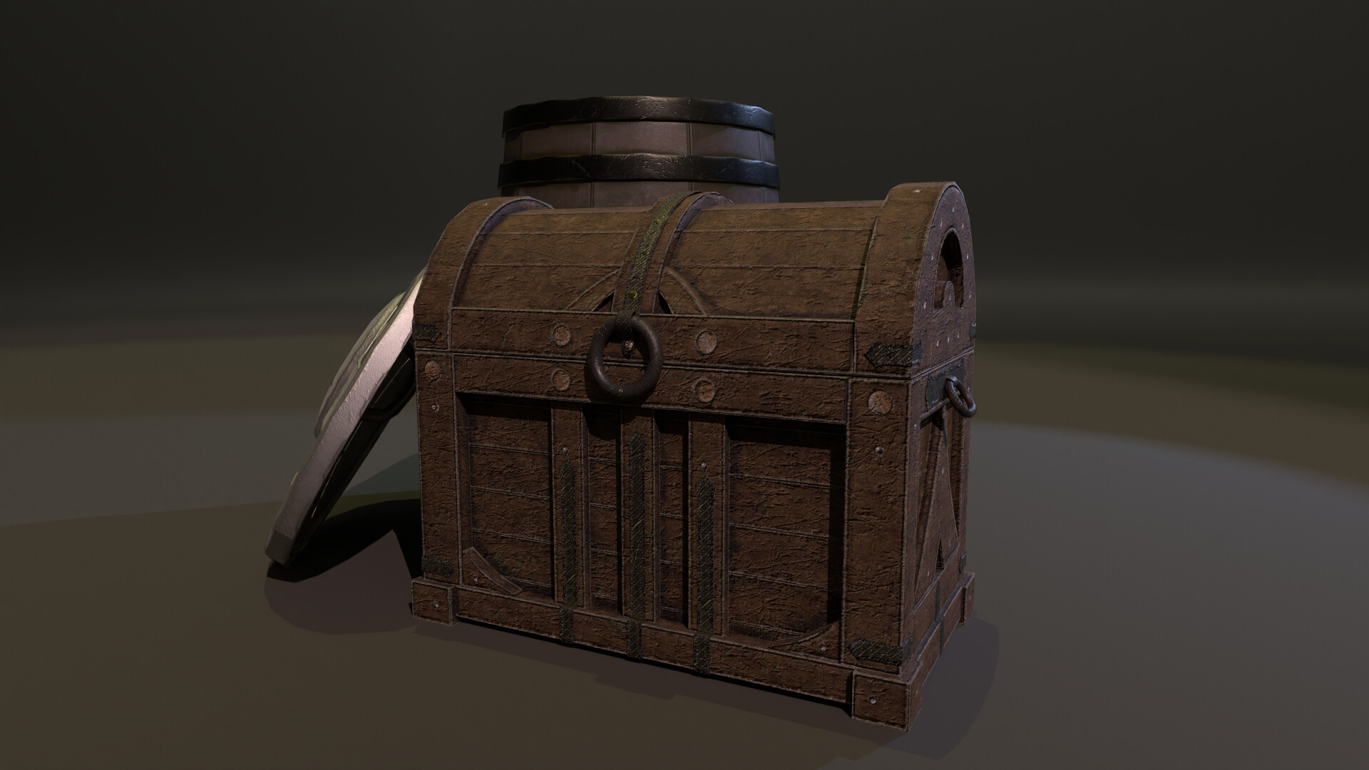 ArtStation - Chest with shield