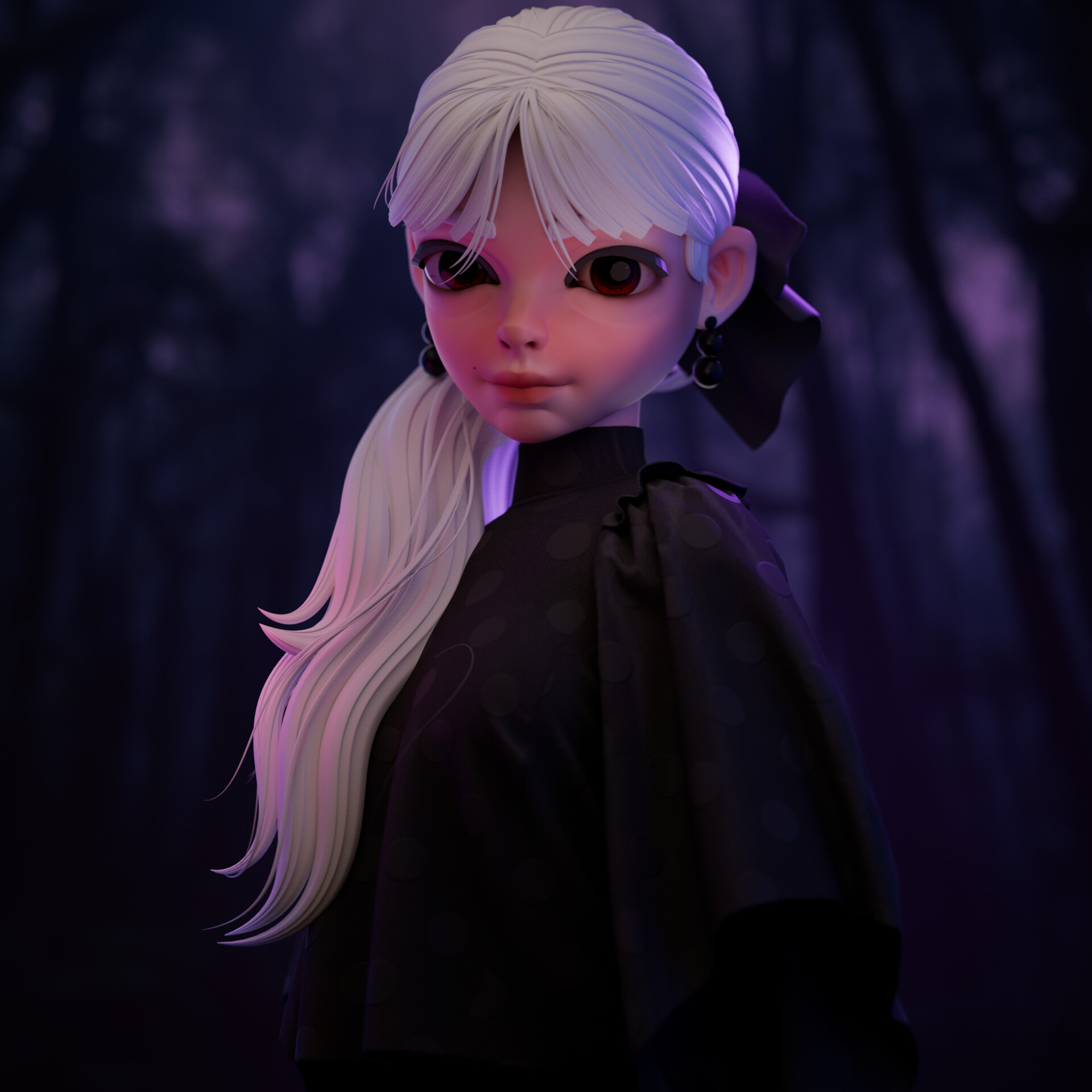 ArtStation - Stylized goth girl