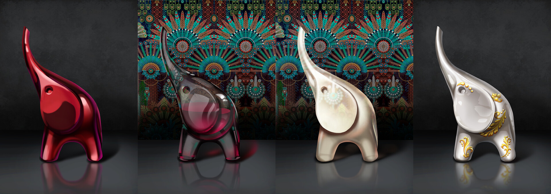 ArtStation - Metal-material-study