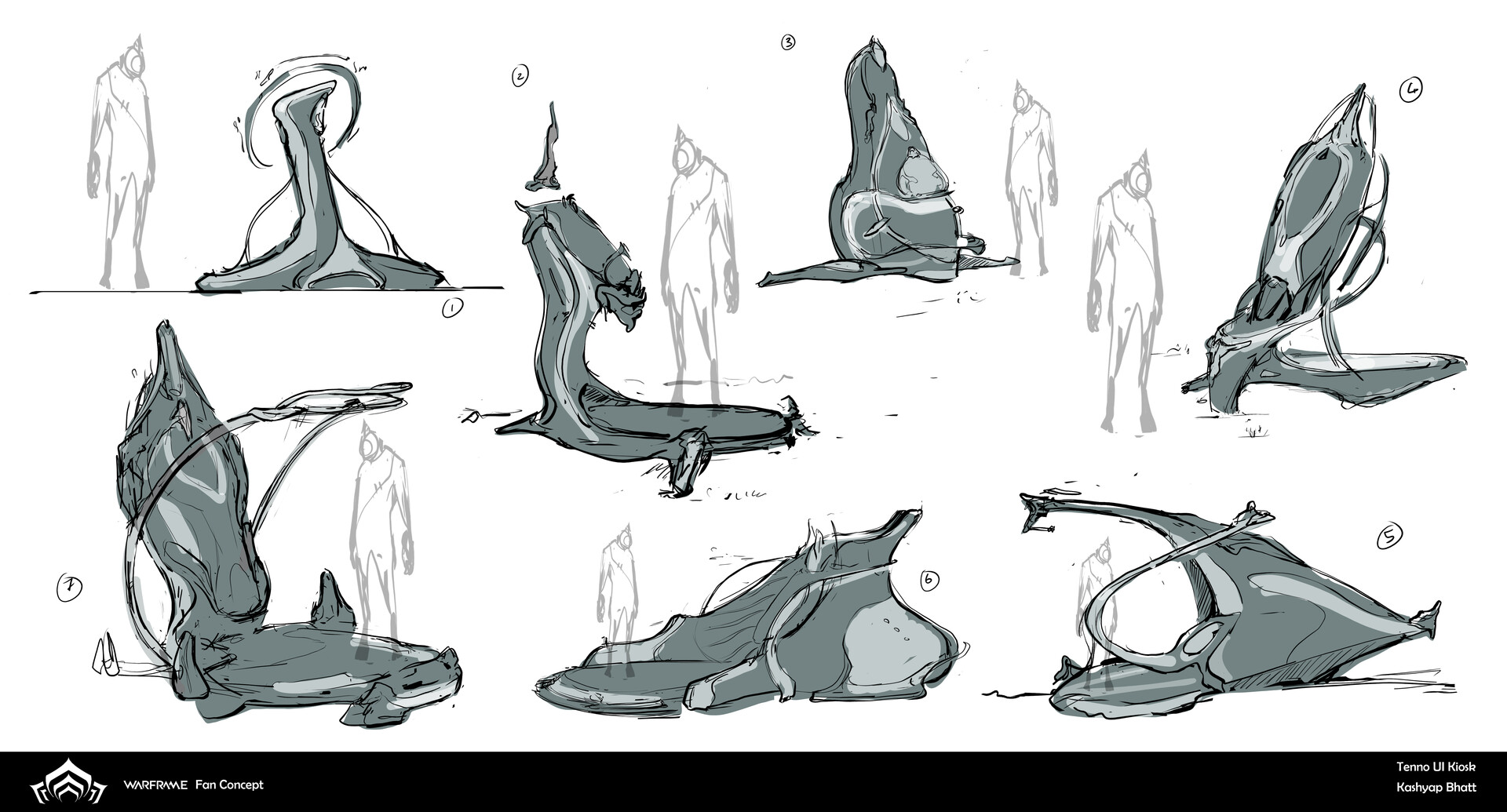 Kashyap Bhatt - Tenno UI Kiosk (Warframe Fan Concept)