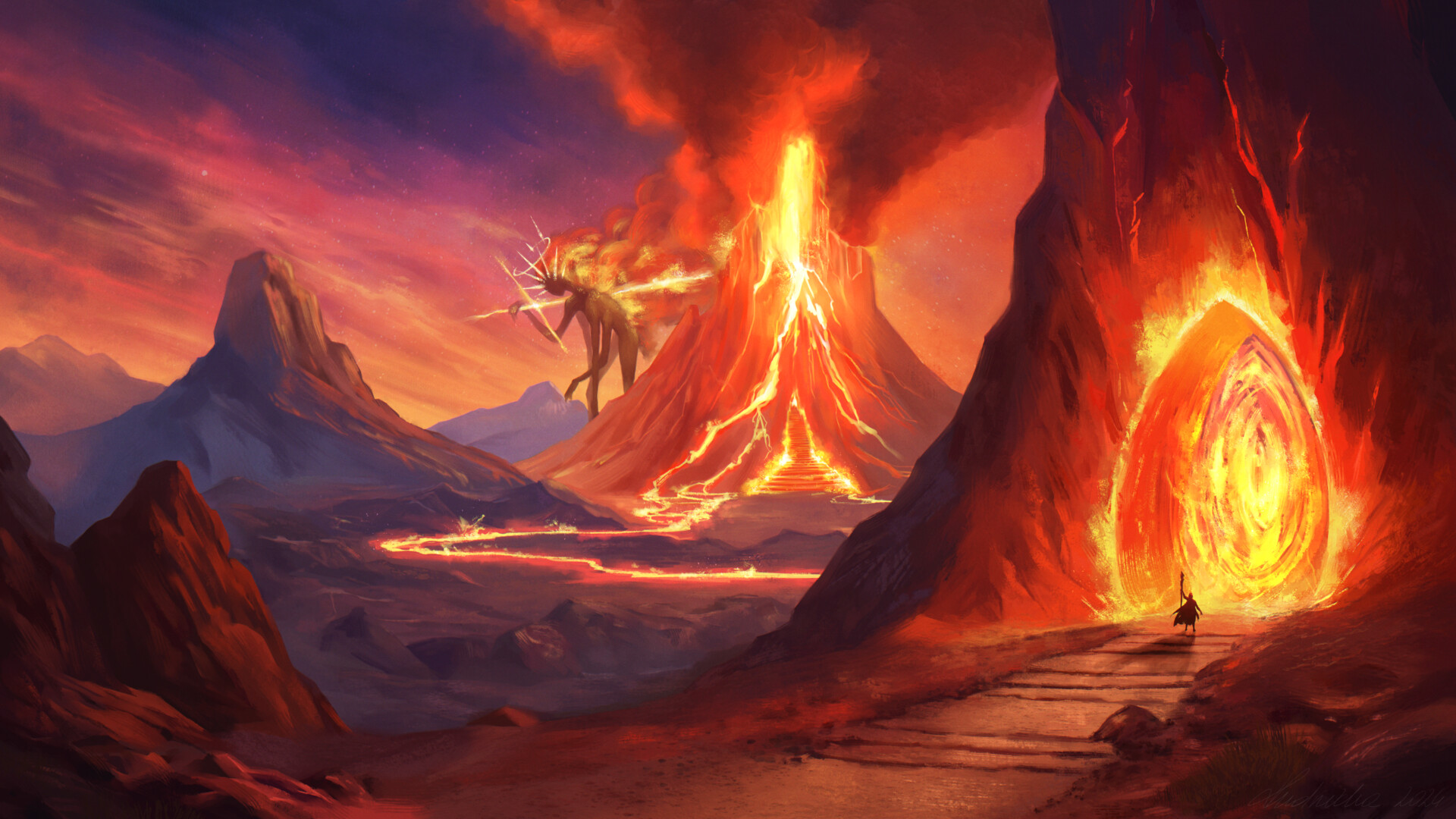 ArtStation - 011 Fire Land