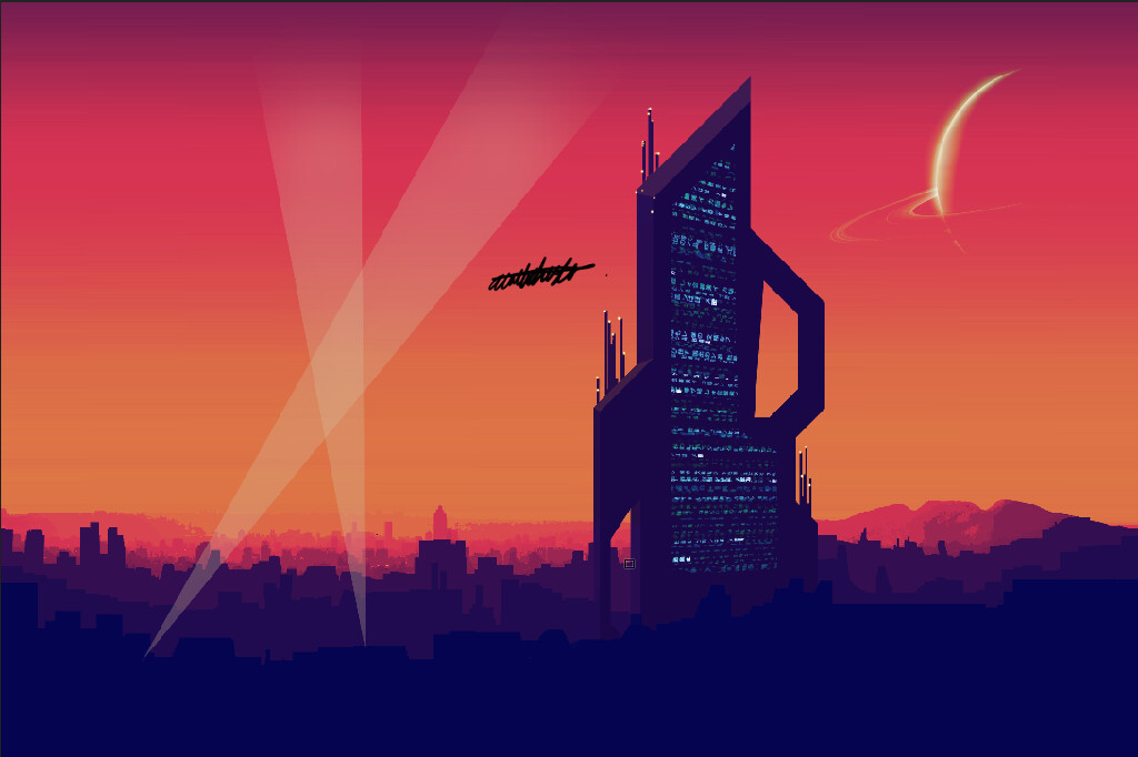 ArtStation - The Plexicity [OC Environmental Concept Art]