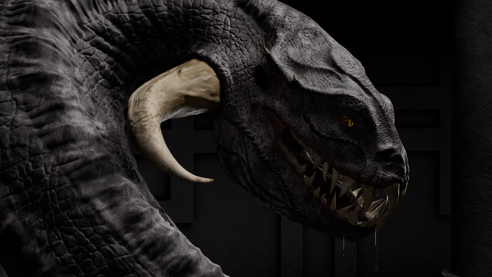 DAVID BROSSARD - Basilisk Concept Creature