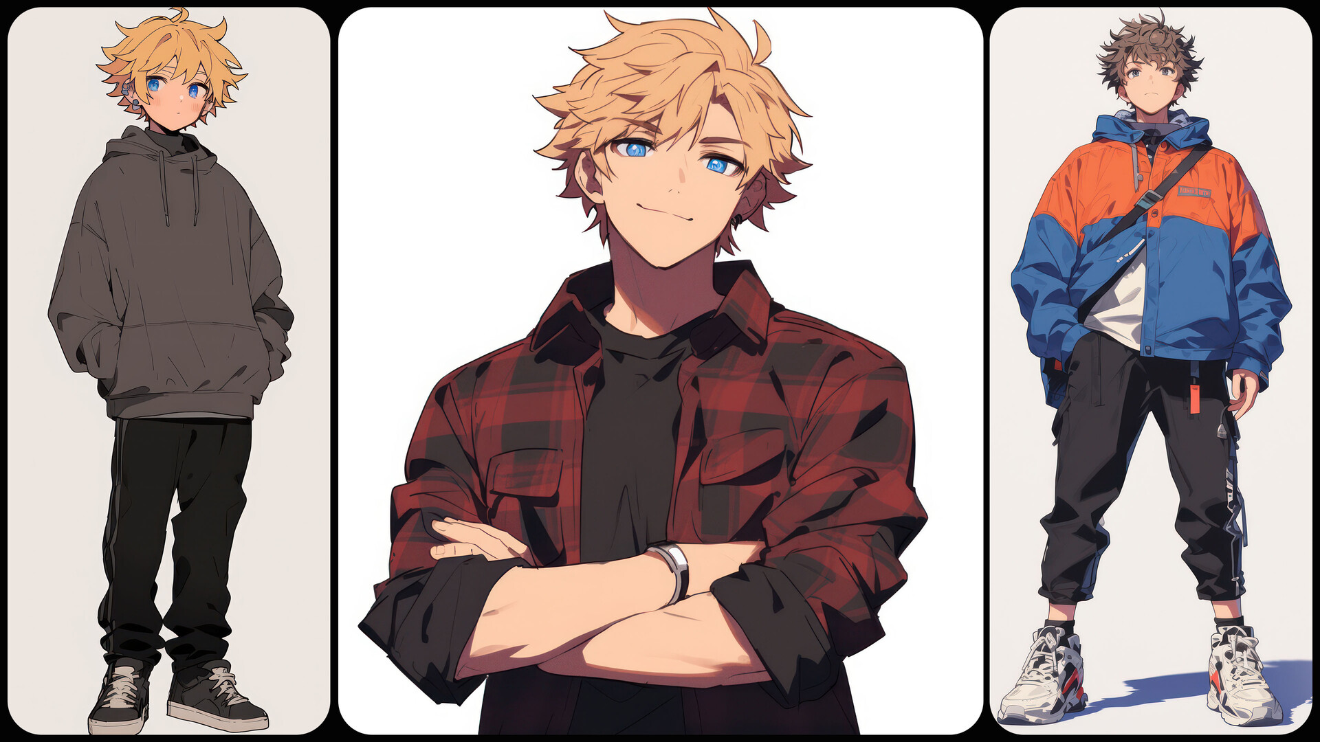 Ferial Studio - 🔹210 Handsome Boy - Anime Character Reference Image ...