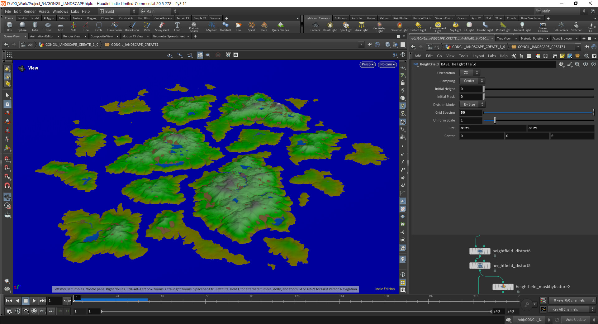 ArtStation - 주말 스터디 8129x8129 Height Field