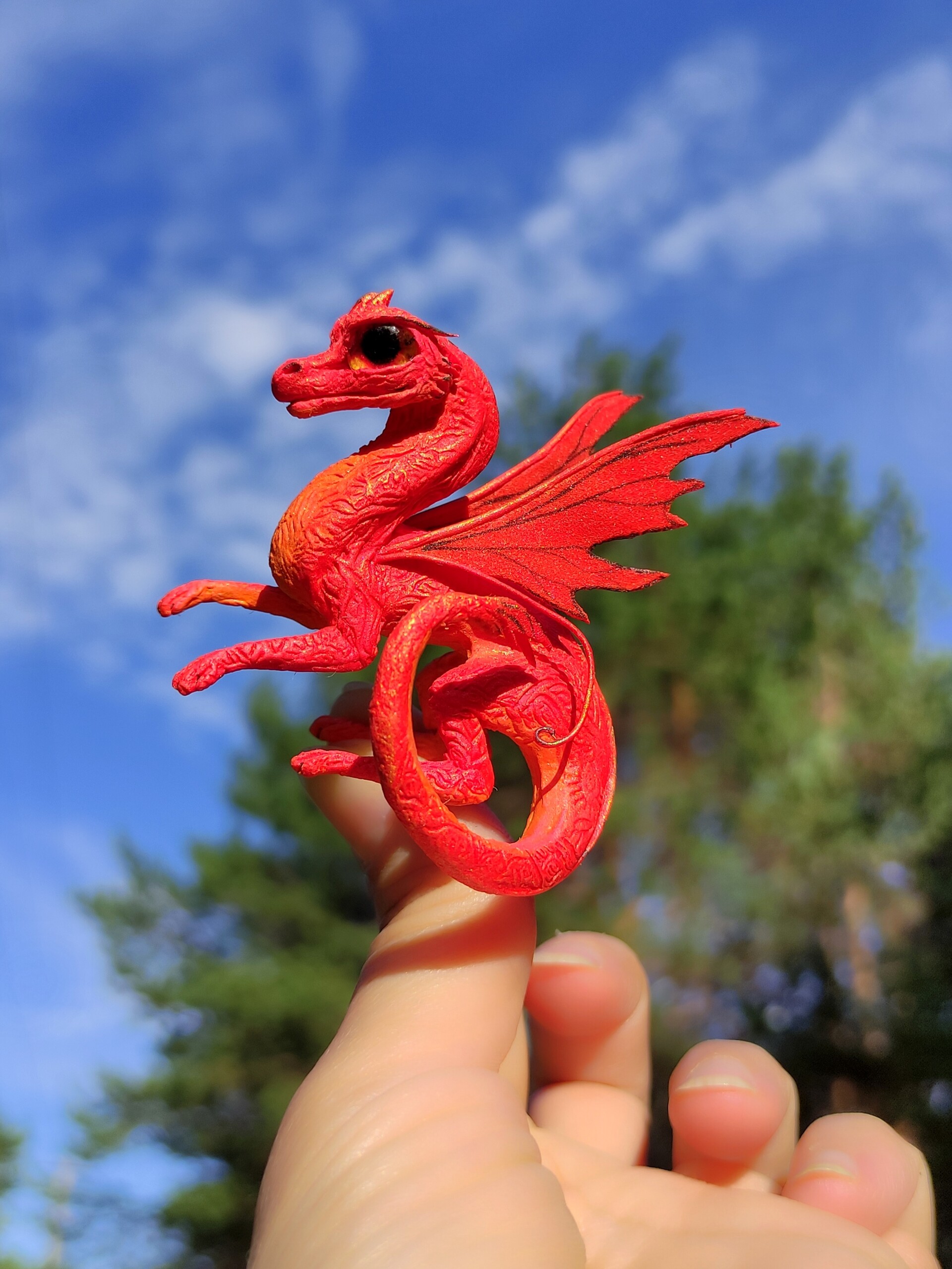 ArtStation - Small red dragon