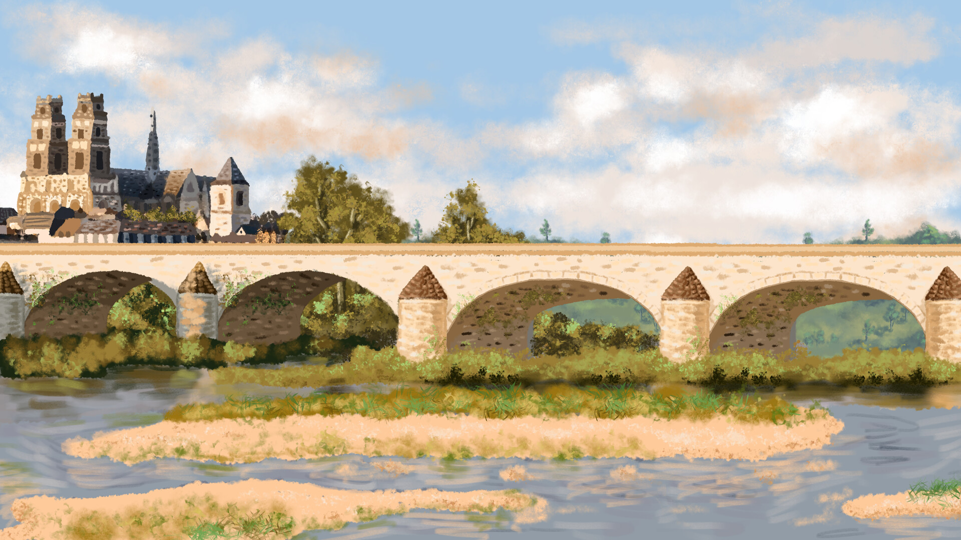ArtStation - River Loire