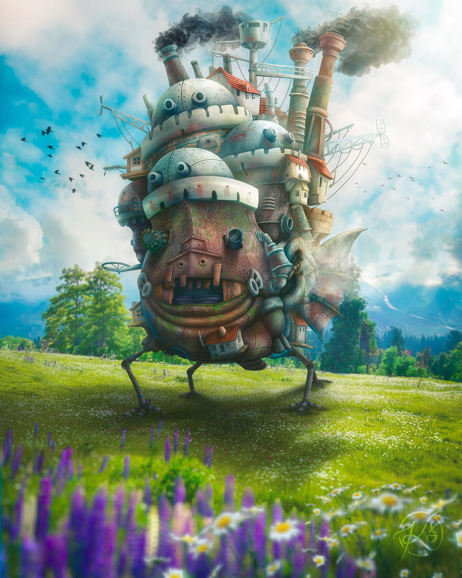 ArtStation - Howl's Moving Castle