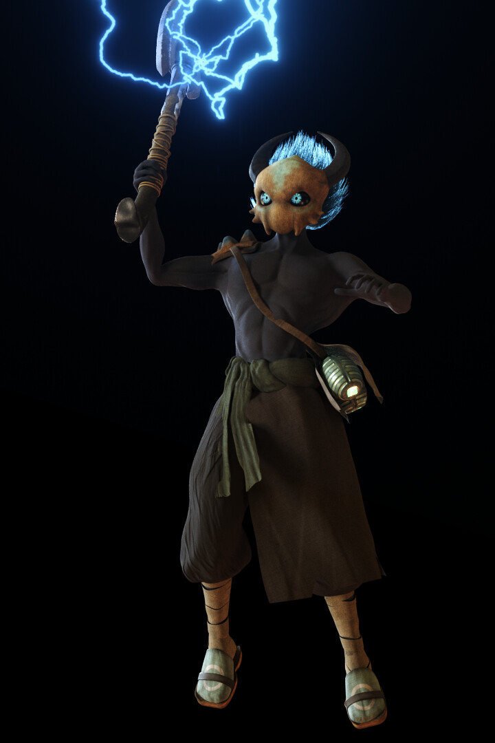 ArtStation - 2D game character concept art to 3D