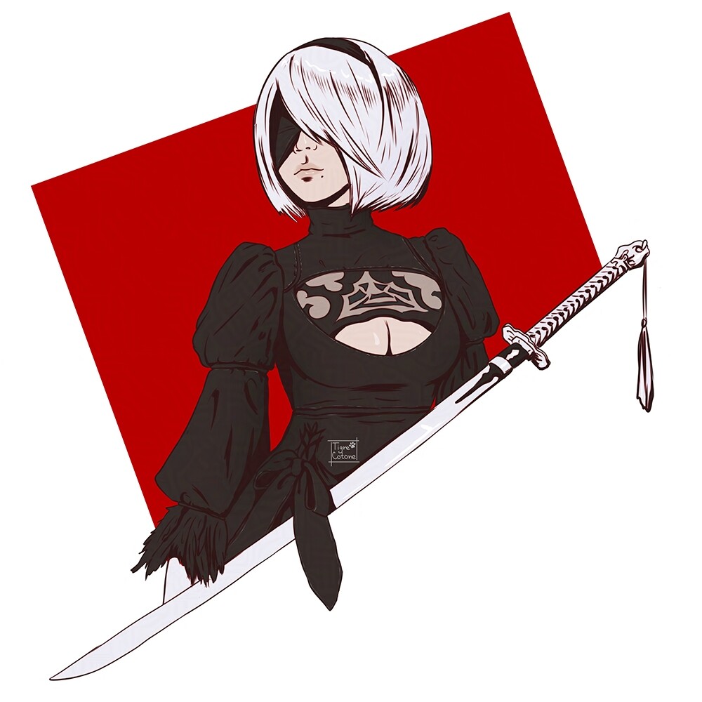 ArtStation - 2B - Nier:Automata