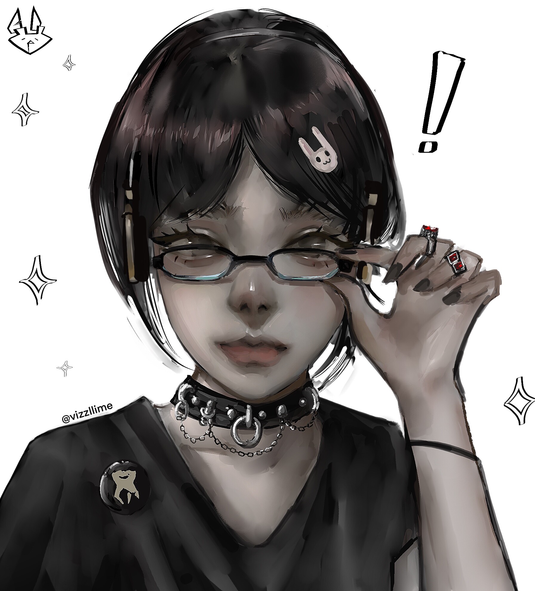 how to draw anime girl necklace