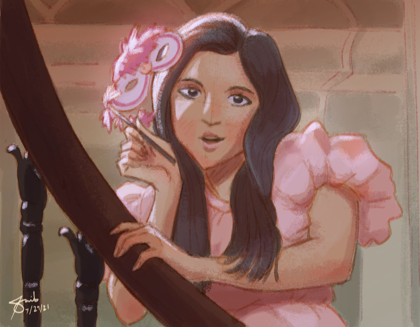 ArtStation - Nazia Hassan (Aankhein Milane wale)