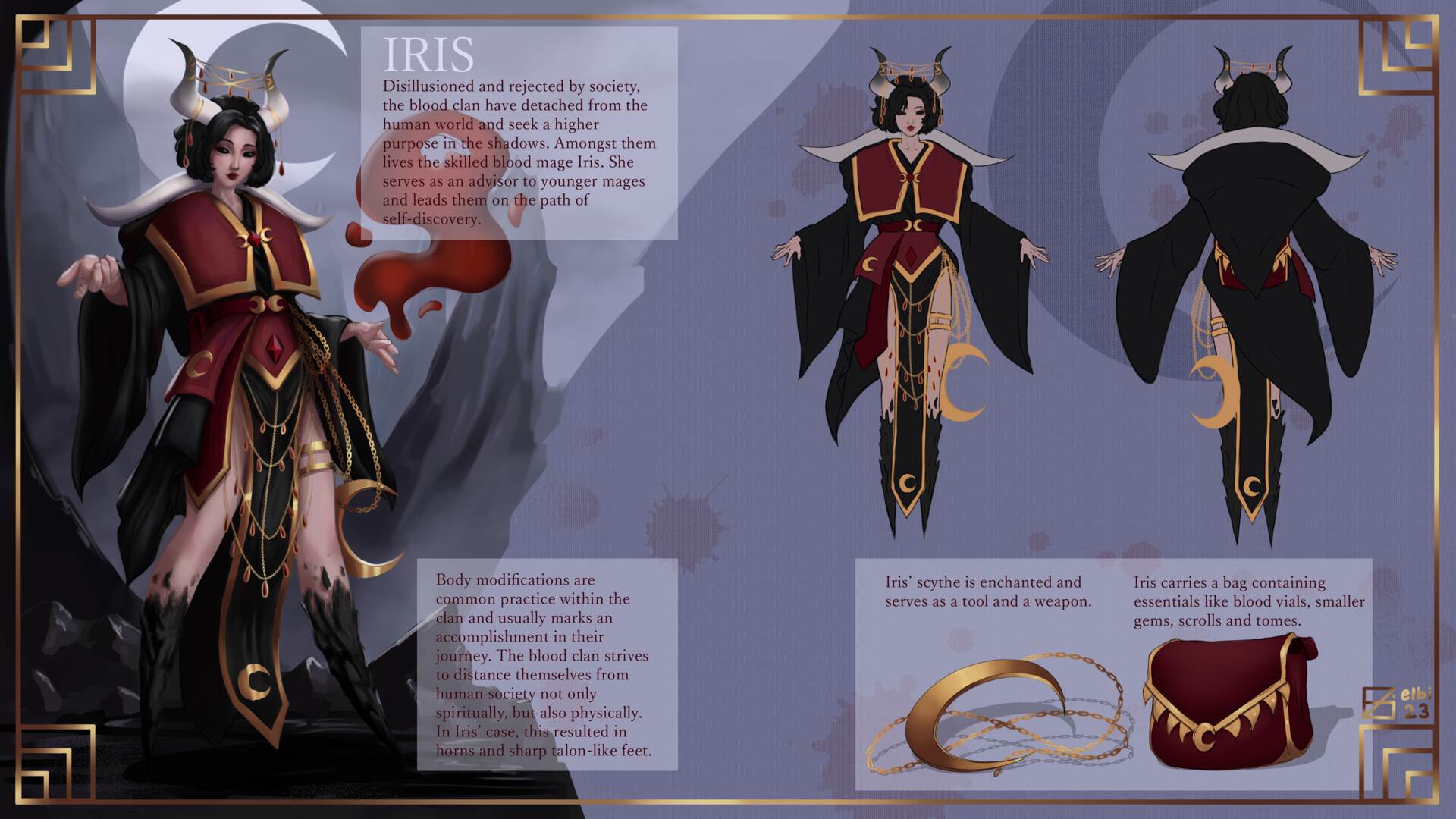 ArtStation - Iris, The Bloodmage