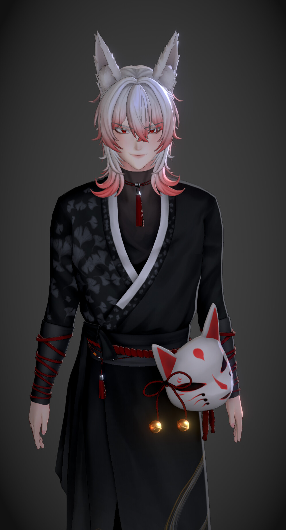 ArtStation - Lunarion the Cheeky Kitsune Vtuber VRCHAT WARUDO