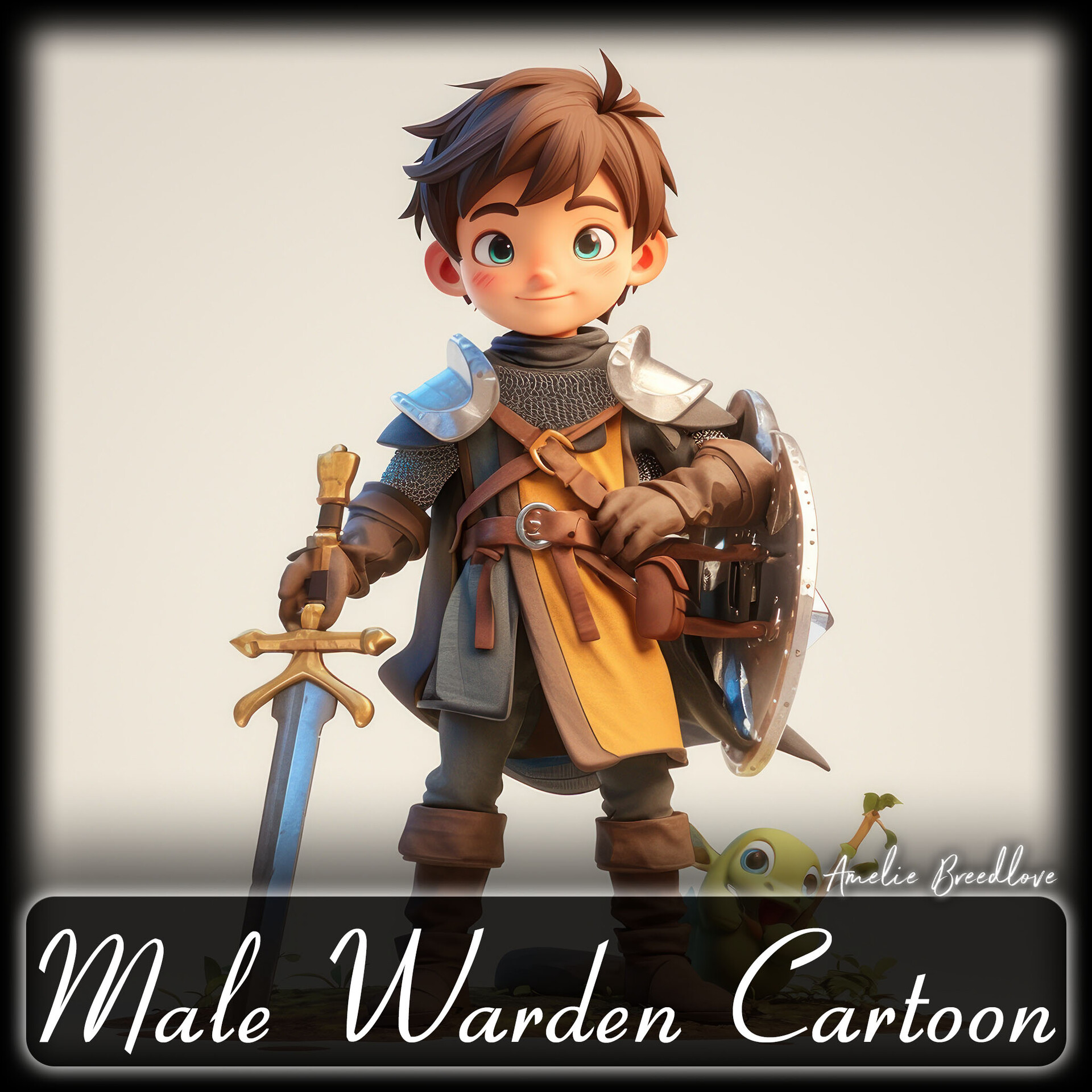 ArtStation - 200 Male Warden Cartoon (Full Body) Reference Pack | 4K | v.88